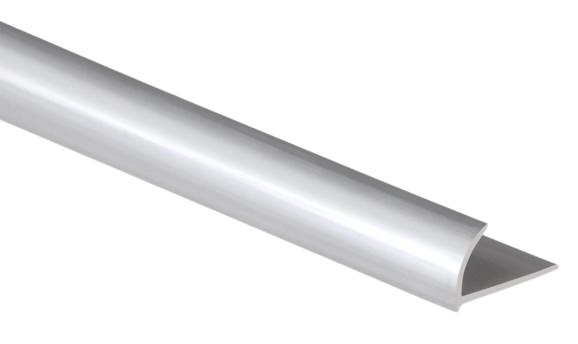 Perfil de ángulo interno de pvc 1x250 cm gris | Leroy Merlin