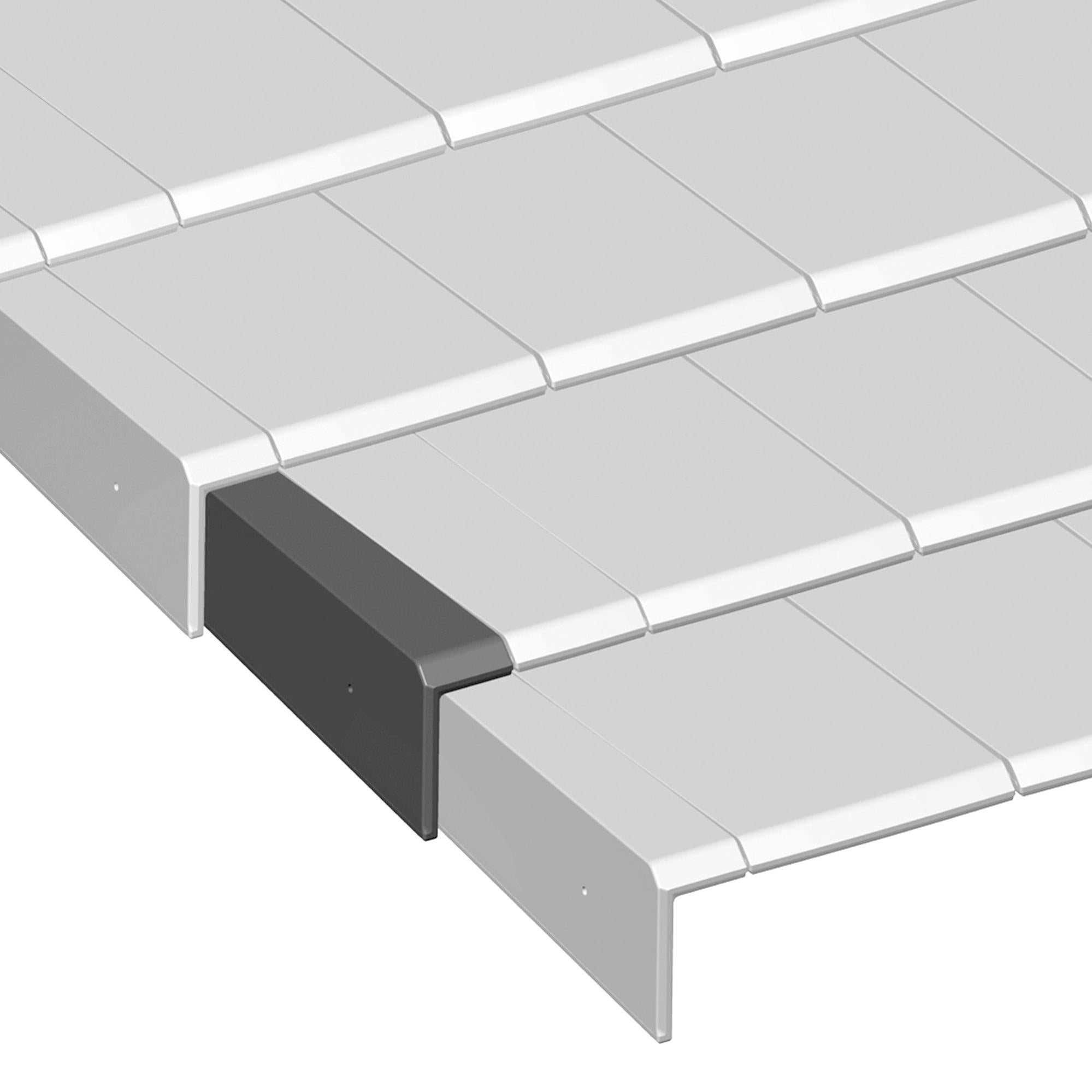 Lateral izquierdo Flat 10 Tech graphite 8x47.2 cm | Leroy Merlin