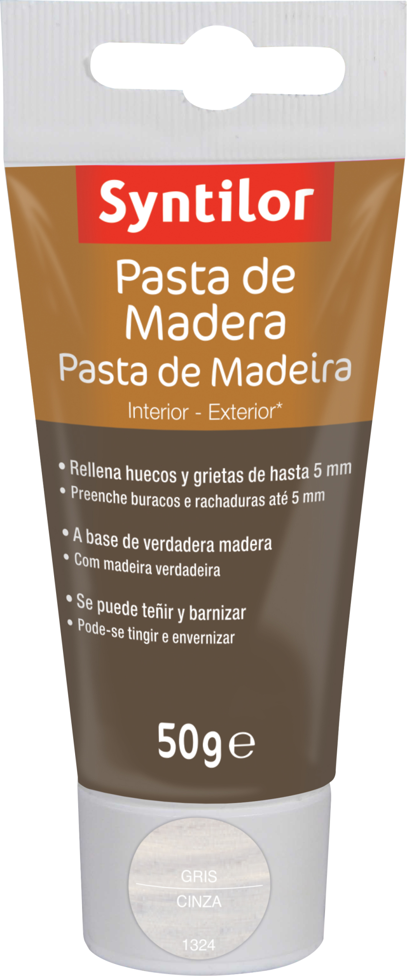 Pasta para madera SYNTILOR 50 gr gris | Leroy Merlin
