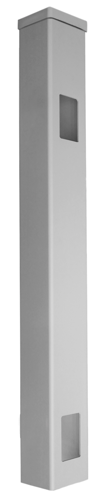 Poste para valla de pvc blanco de 10x10x93 cm