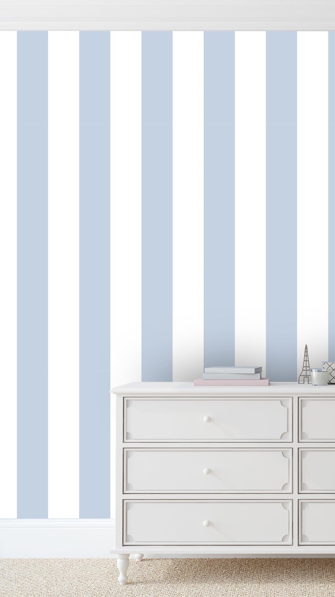 Papel pintado vinilo geométrico Rayas 2317 azul | Leroy Merlin
