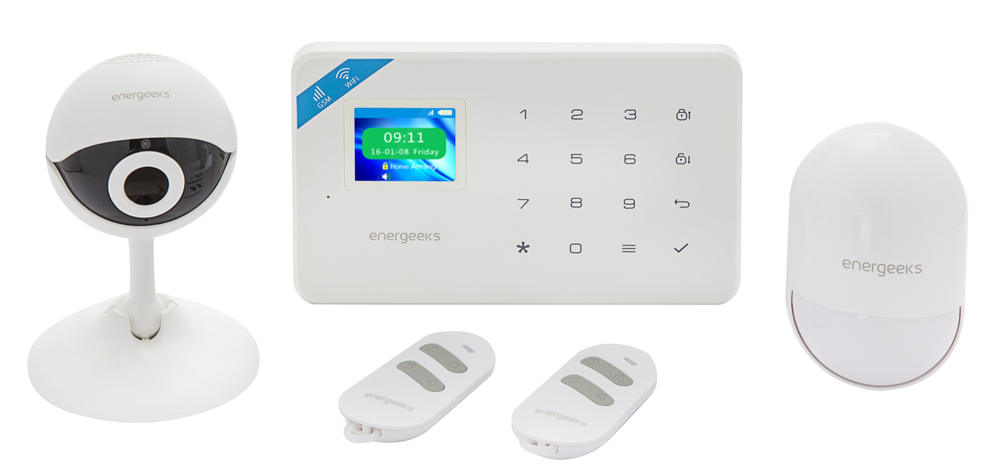 Sistema de alarma ENERGEEKS con cámara IP | Leroy Merlin