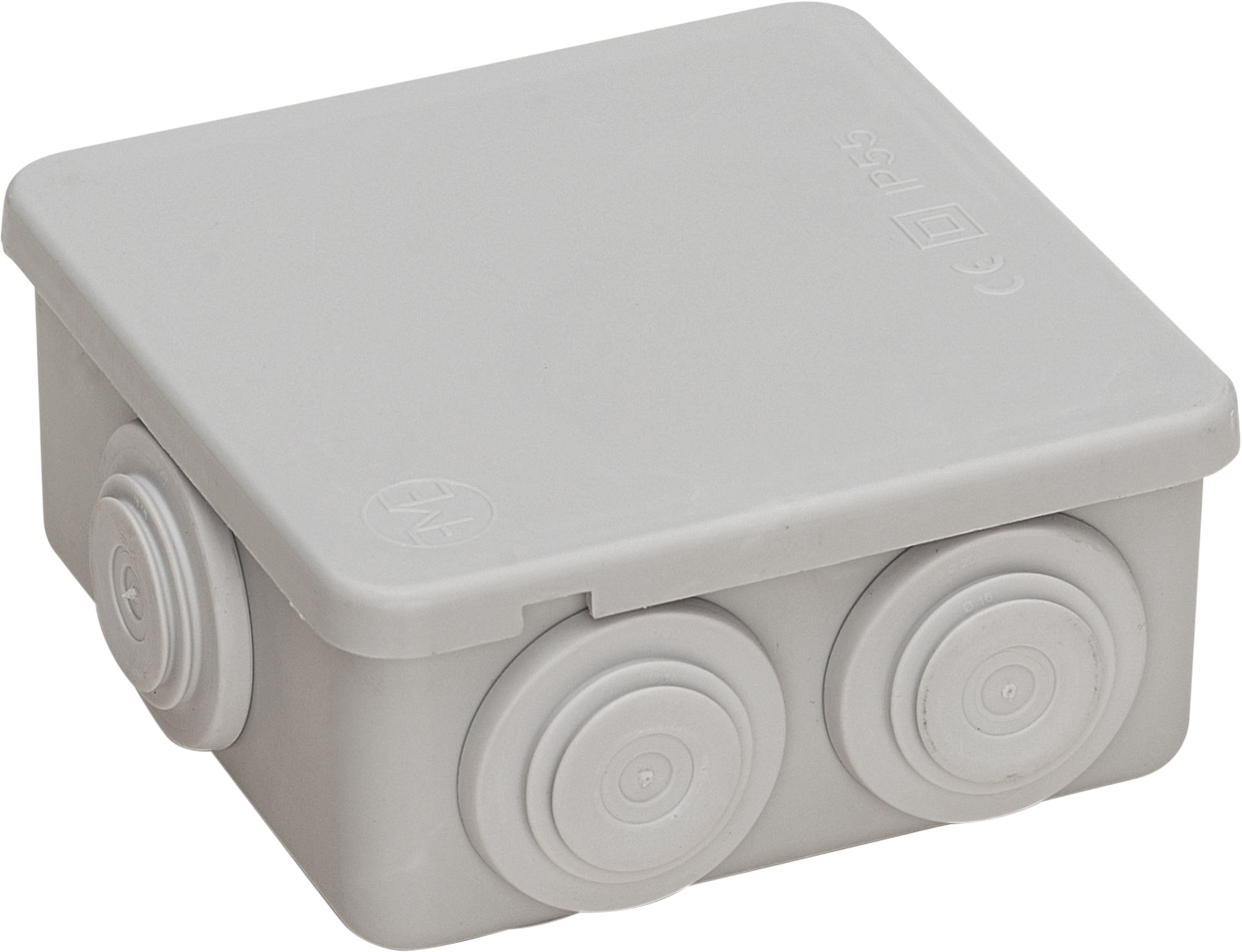 Caja de derivación 7 entradas Gris 8x8x3,6 cm | Leroy Merlin