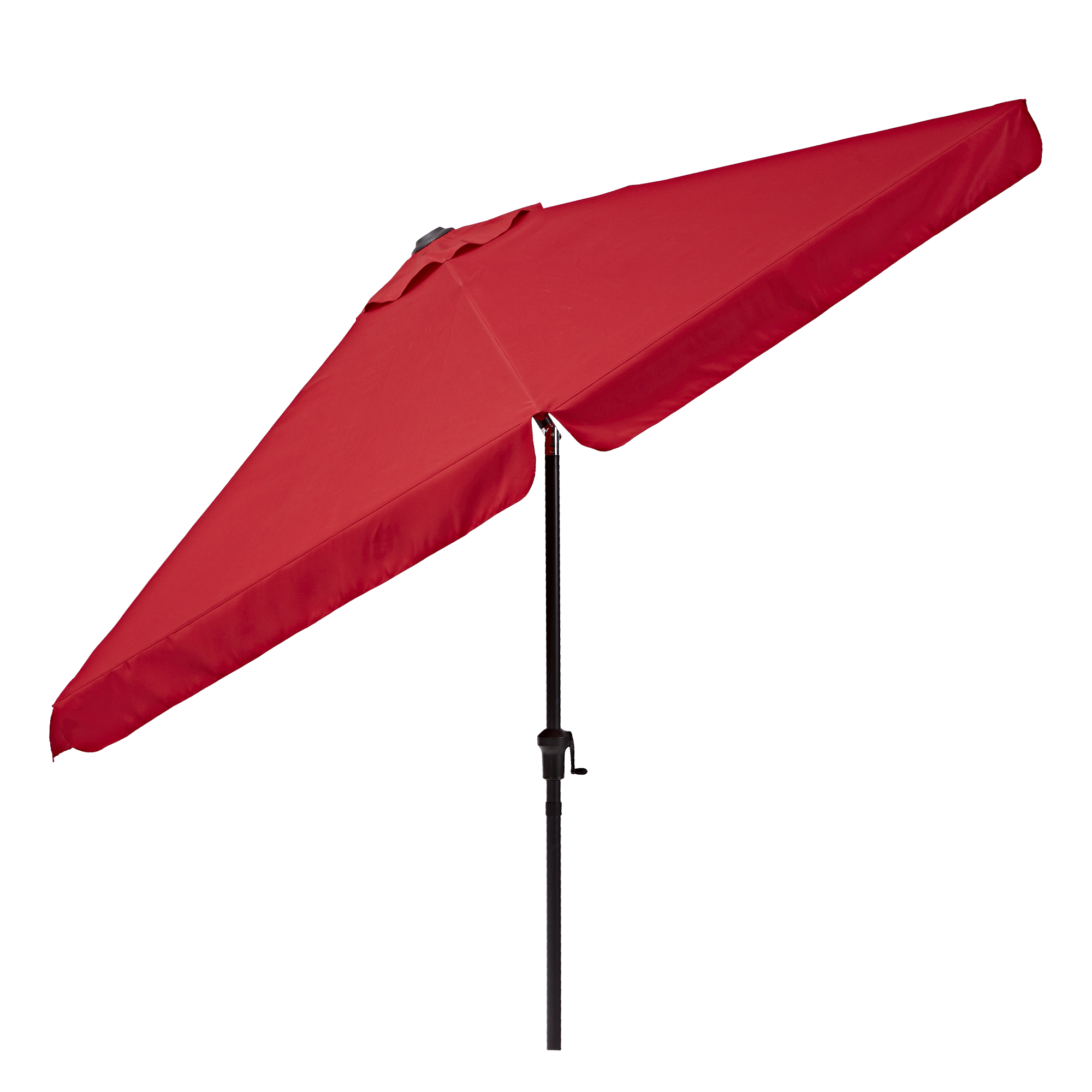 Parasol hexagonal de aluminio / acero NATERIAL Avea rojo Ø 296 cm ...