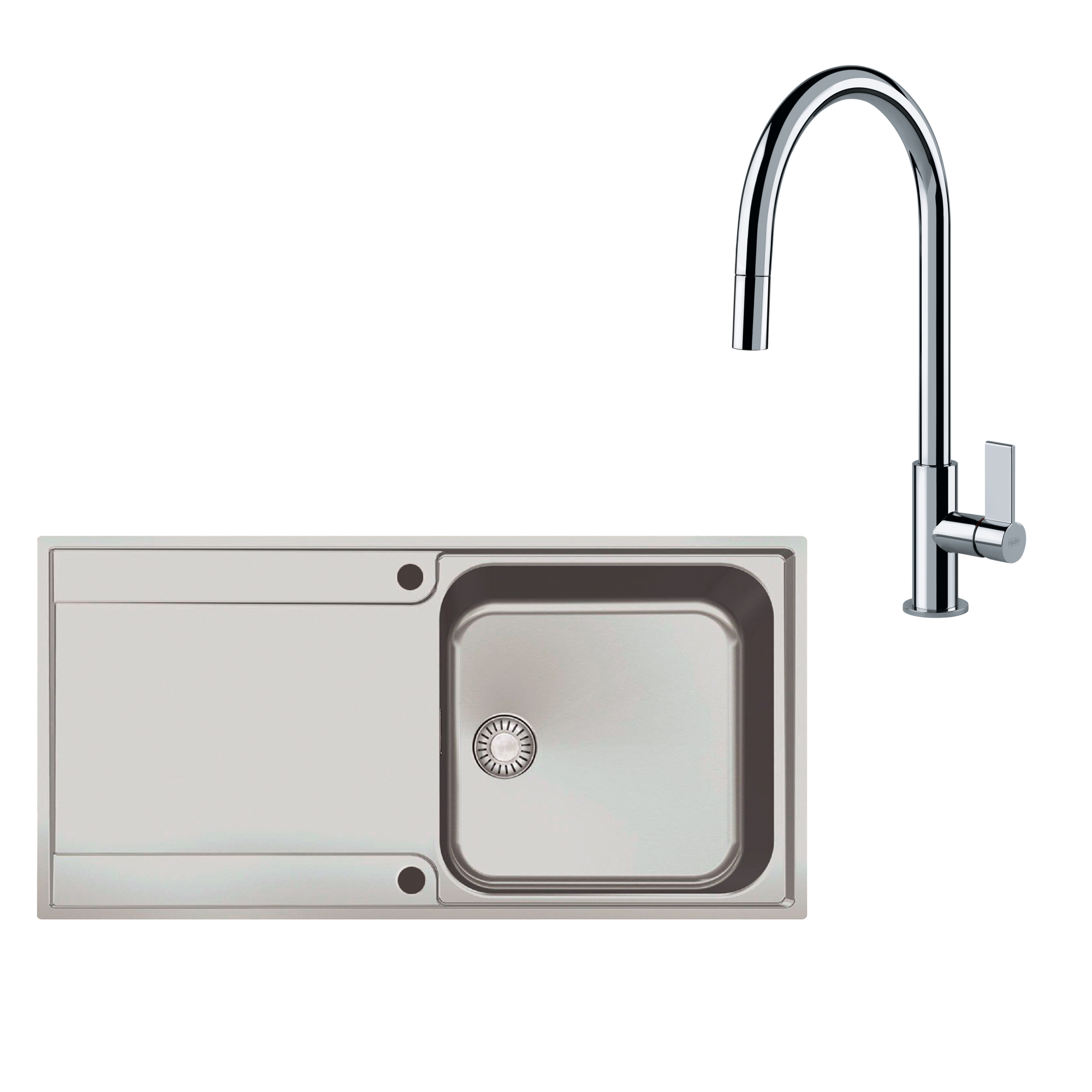 Conjunto fregadero Maris 1S y grifo Ambient. | Leroy Merlin