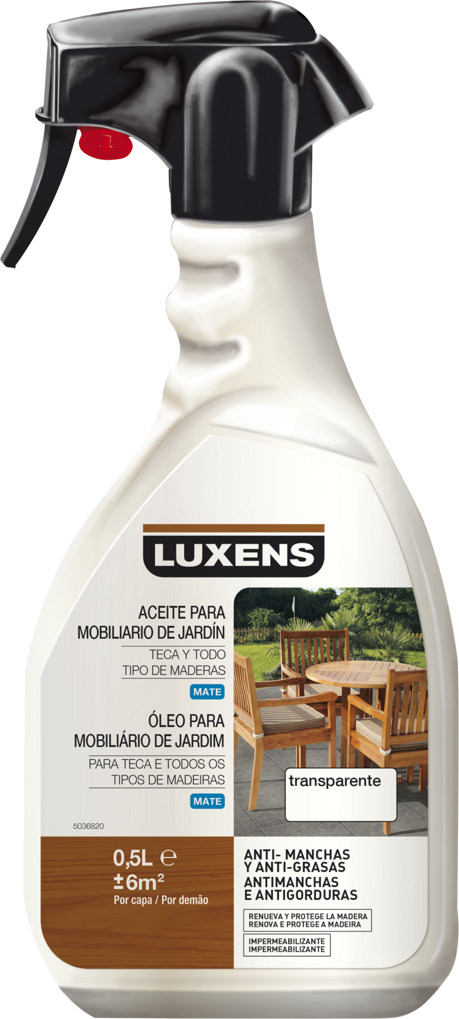 Aceite de teca agua LUXENS 500 ml teca | Leroy Merlin