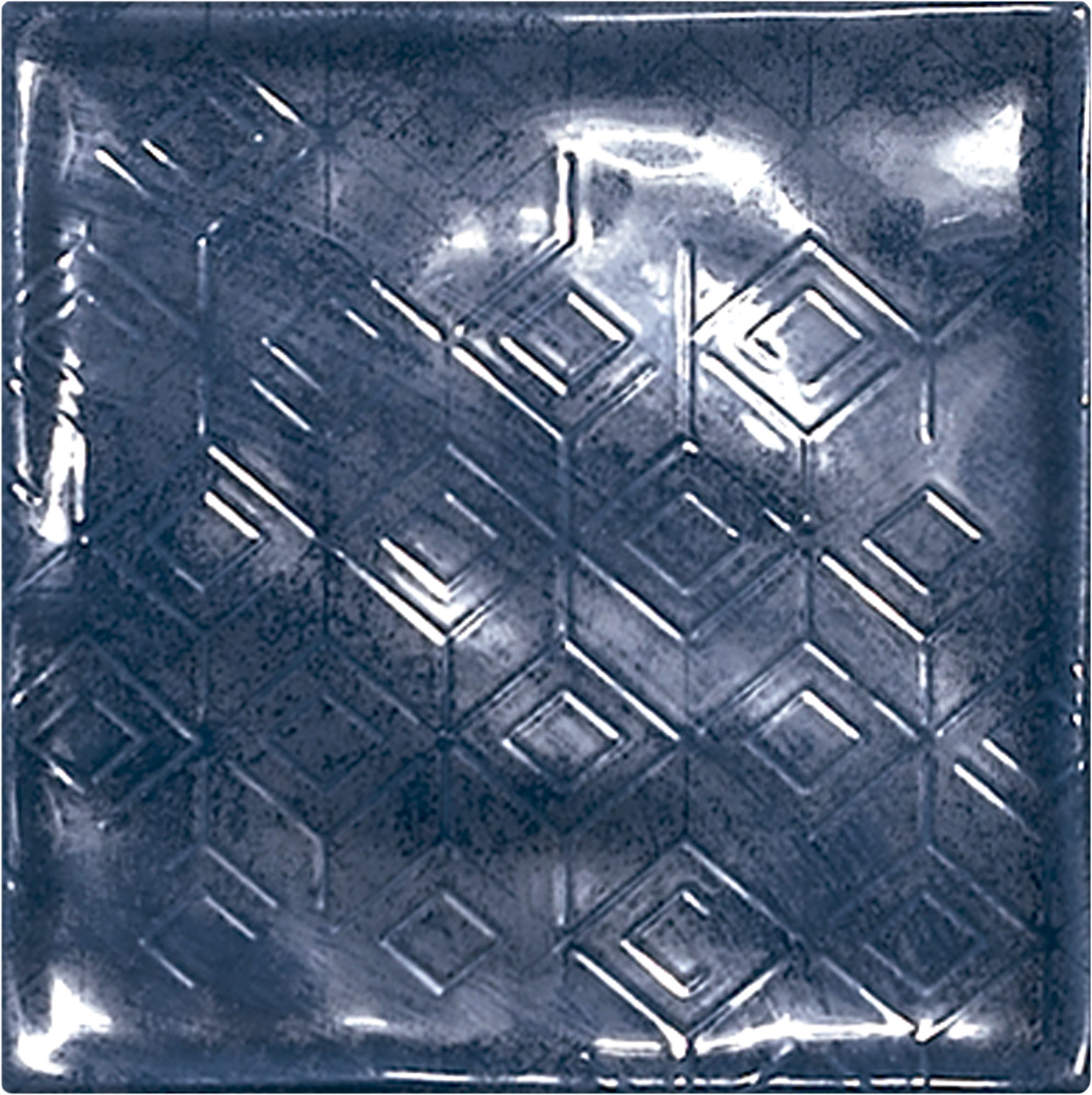 Azulejo cerámico chic efecto azul 15x15 cm - Elmandela