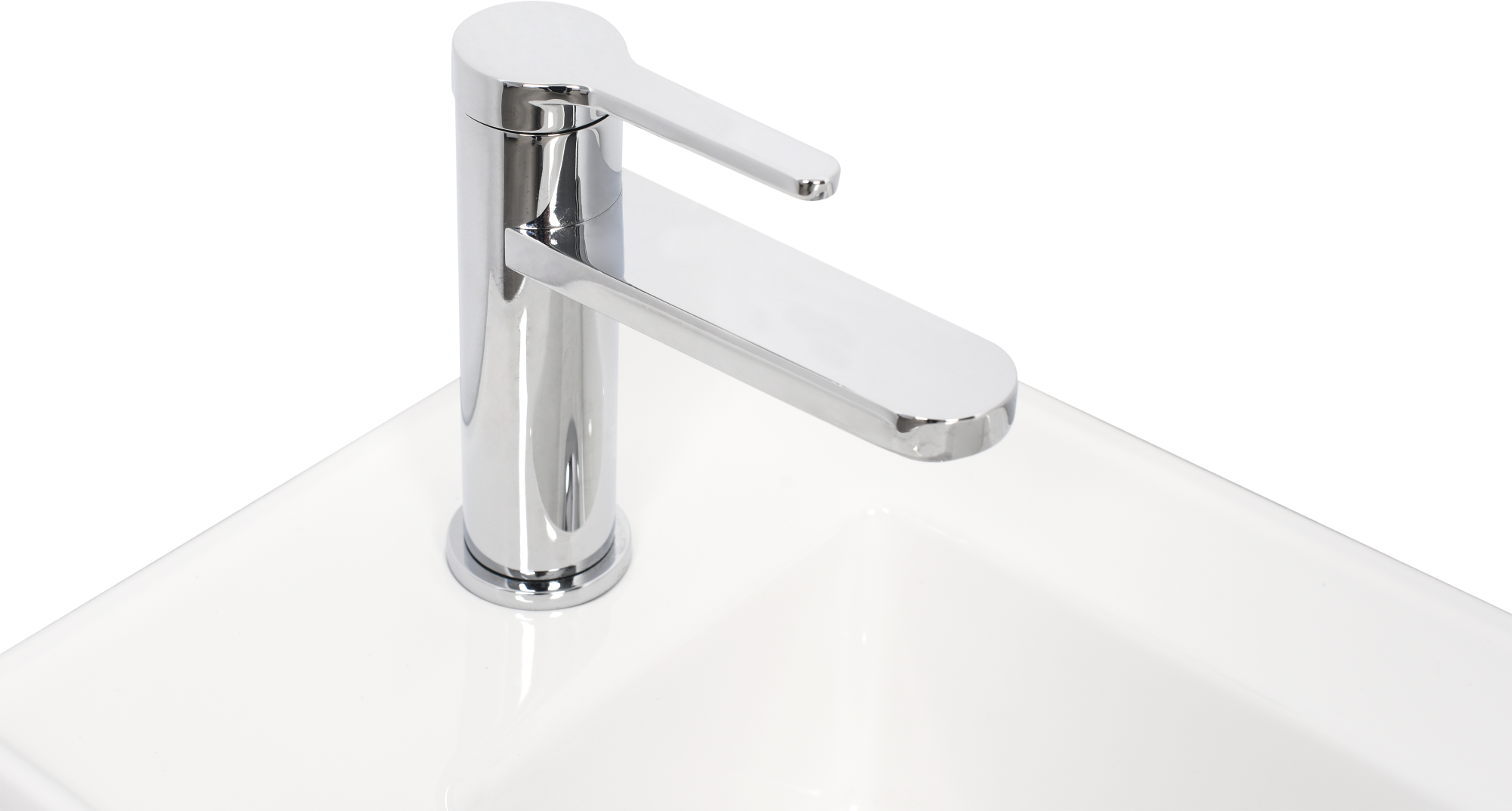 Grifo lavabo pomo monomando SENSEA Essential cromo | Leroy Merlin