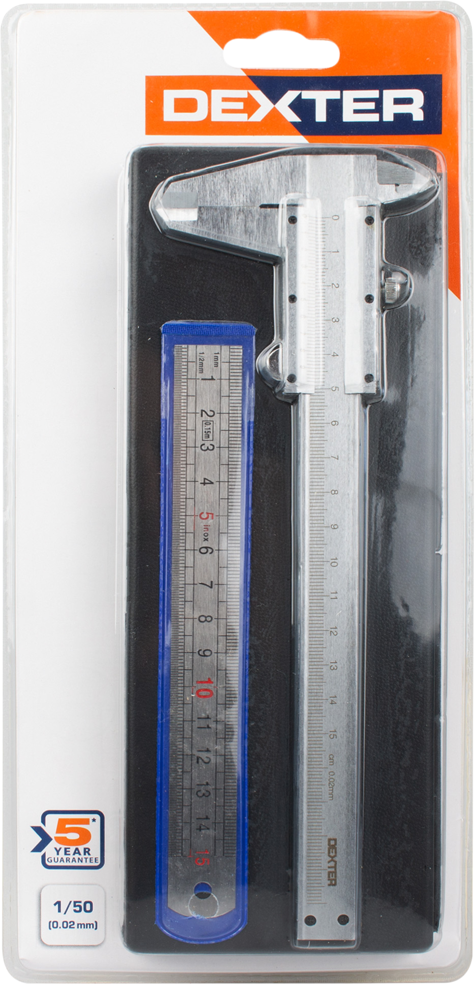 Calibre analógico DEXTER de 15 cm con precisión 1/50 | Leroy Merlin