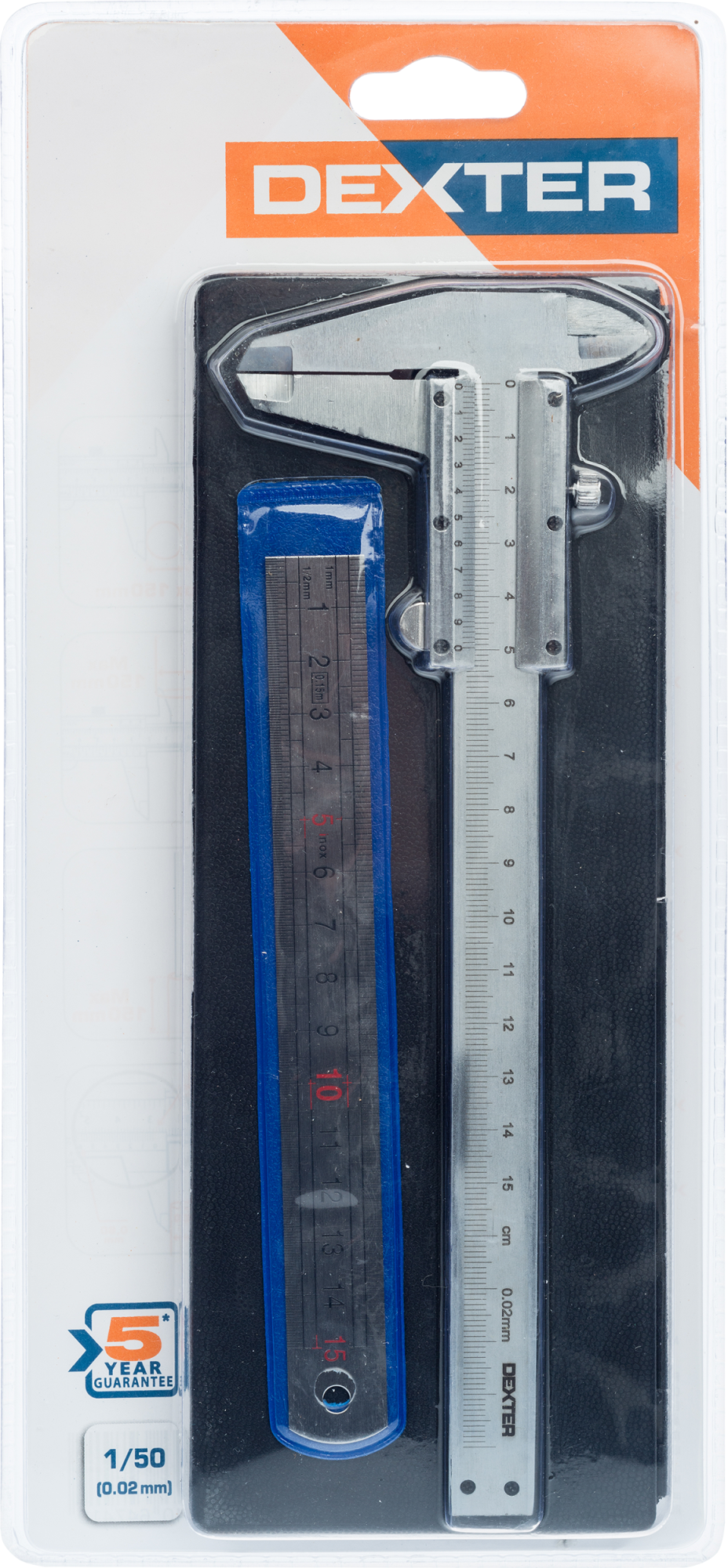 Calibre analógico DEXTER de 15 cm con precisión 1/50 | Leroy Merlin