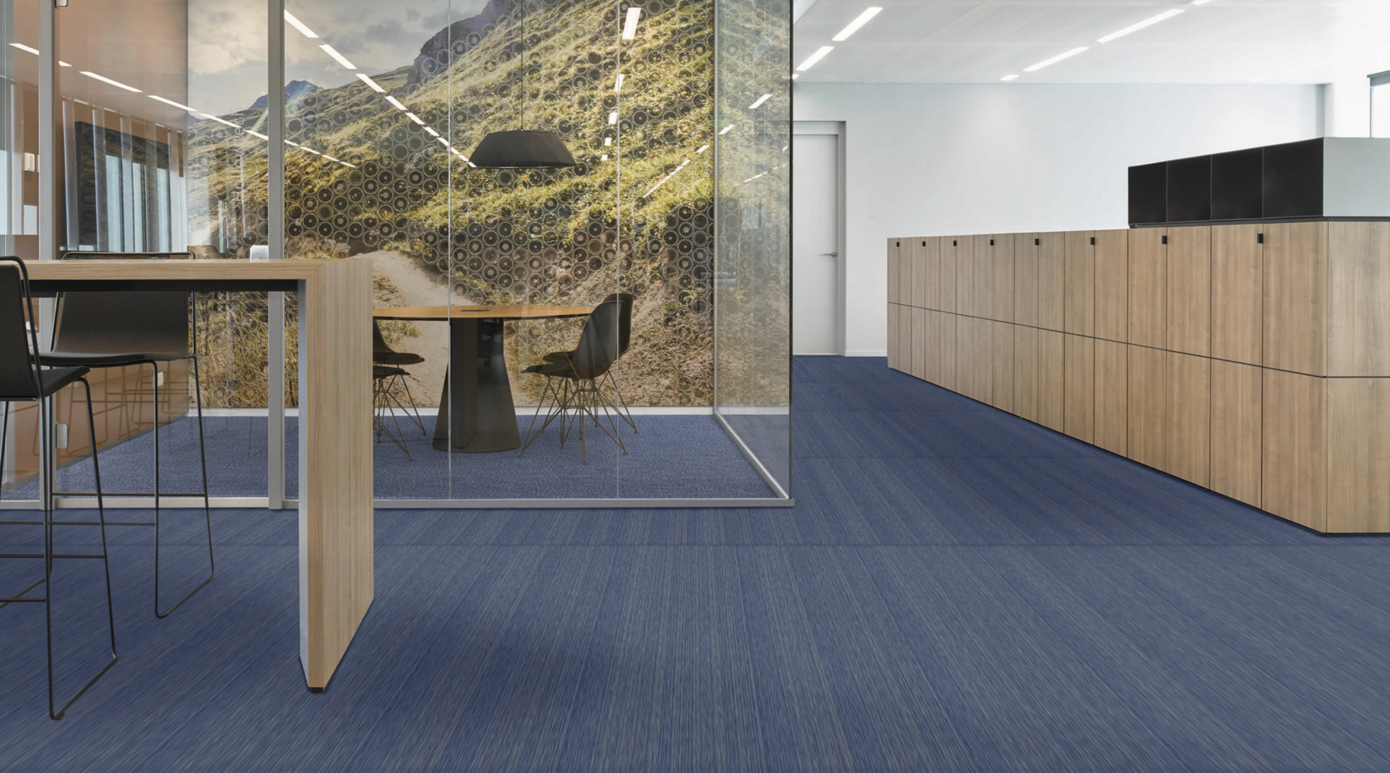 Loseta de moqueta Traffic azul 50 x50 cm | Leroy Merlin