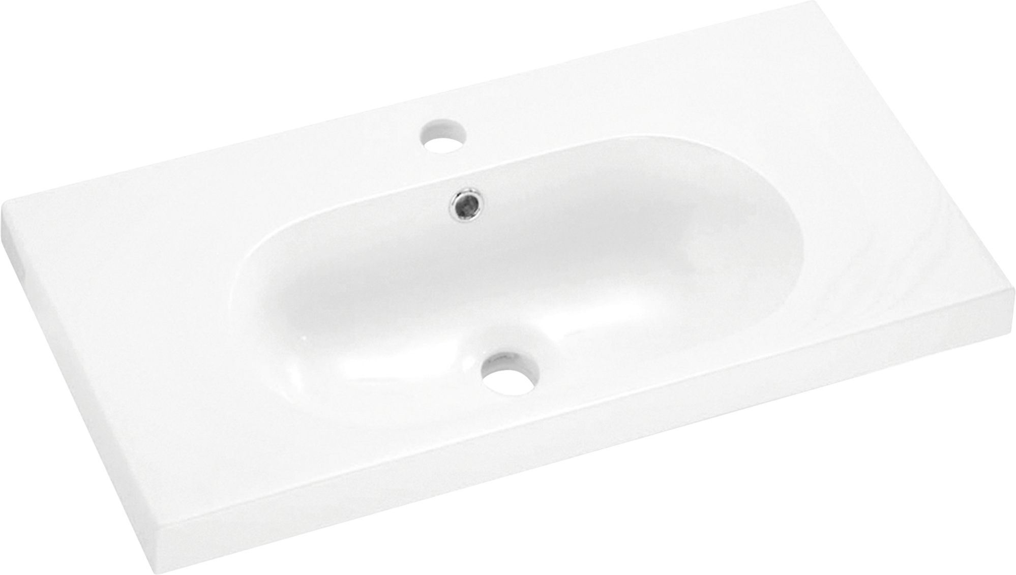 Lavabo Ice blanco 80x14x35 cm | Leroy Merlin
