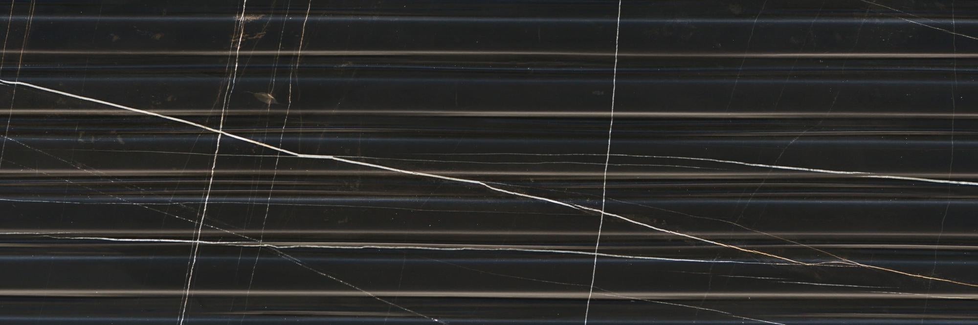 Azulejo efecto piedra negro brillante 30x90 cm Durban | Leroy Merlin