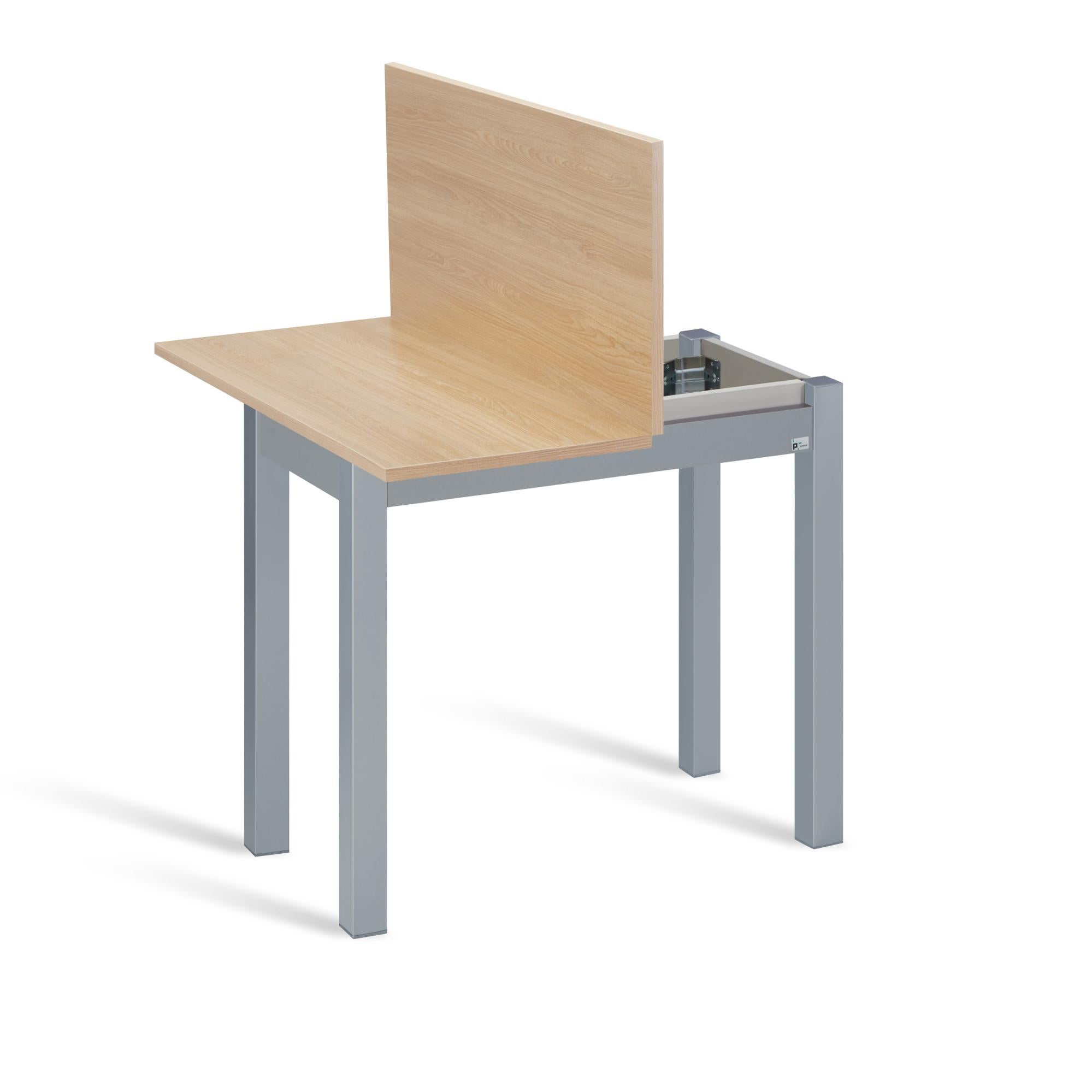 Mesa de cocina extensible de madera BOOK de 40 a 80 cm beige | Leroy Merlin