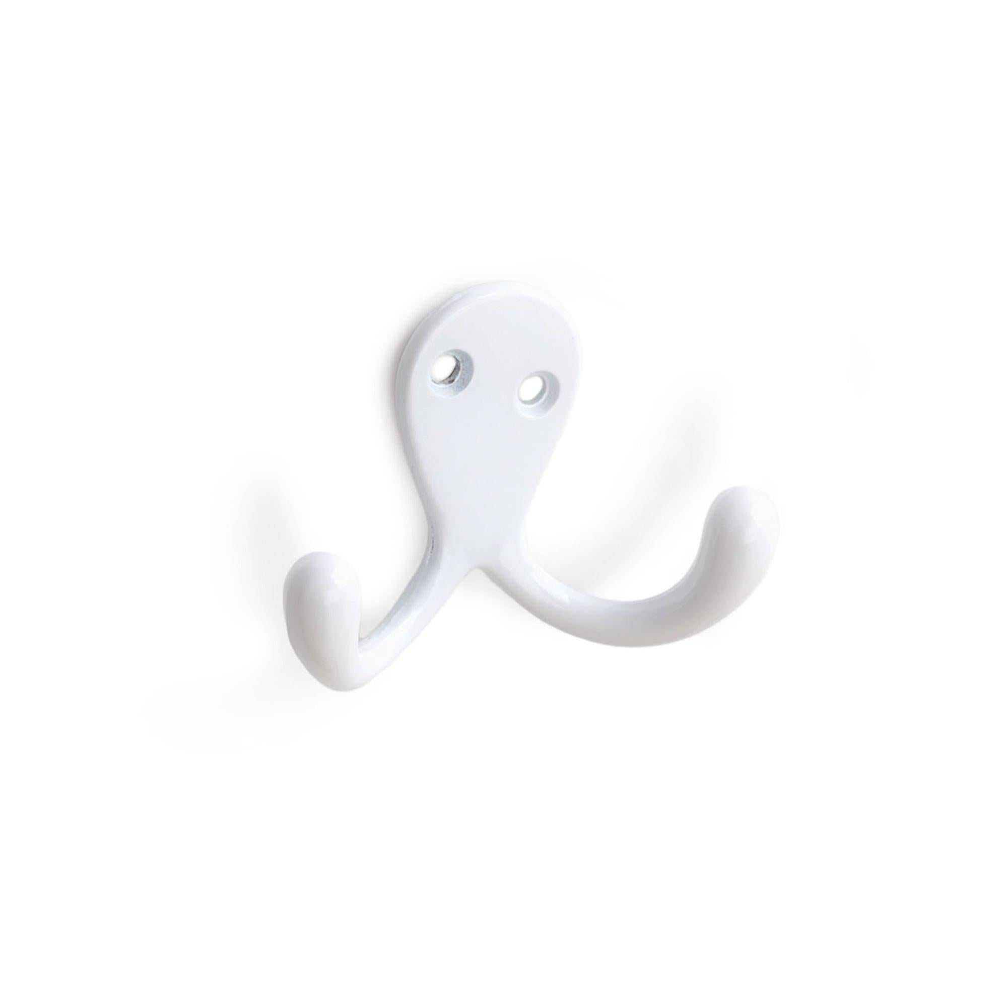 Perchero blanco con 2 colgadores Dim: 75x24x53 | Leroy Merlin