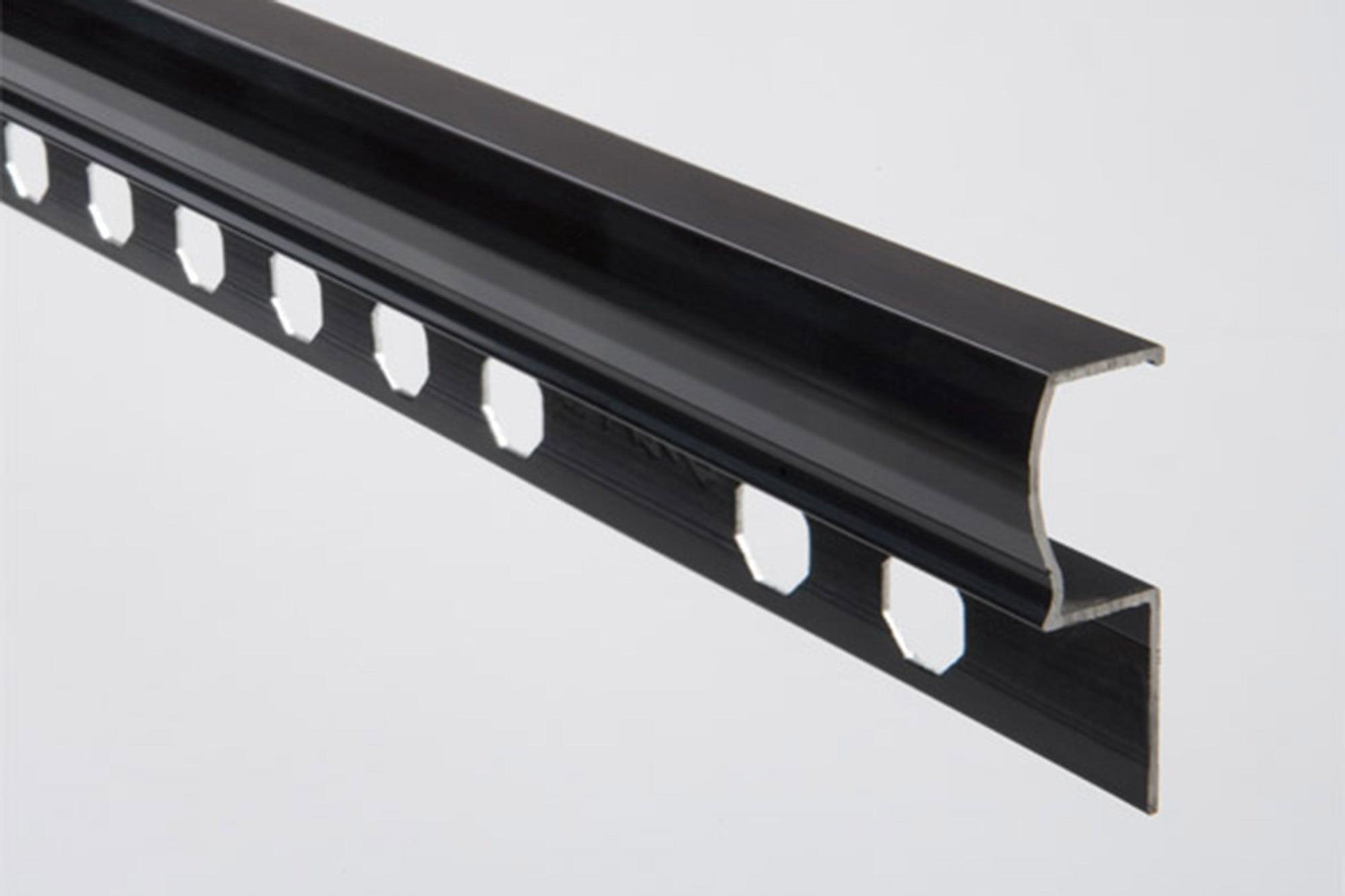 Listelo de aluminio 1.2x255 cm negro | Leroy Merlin