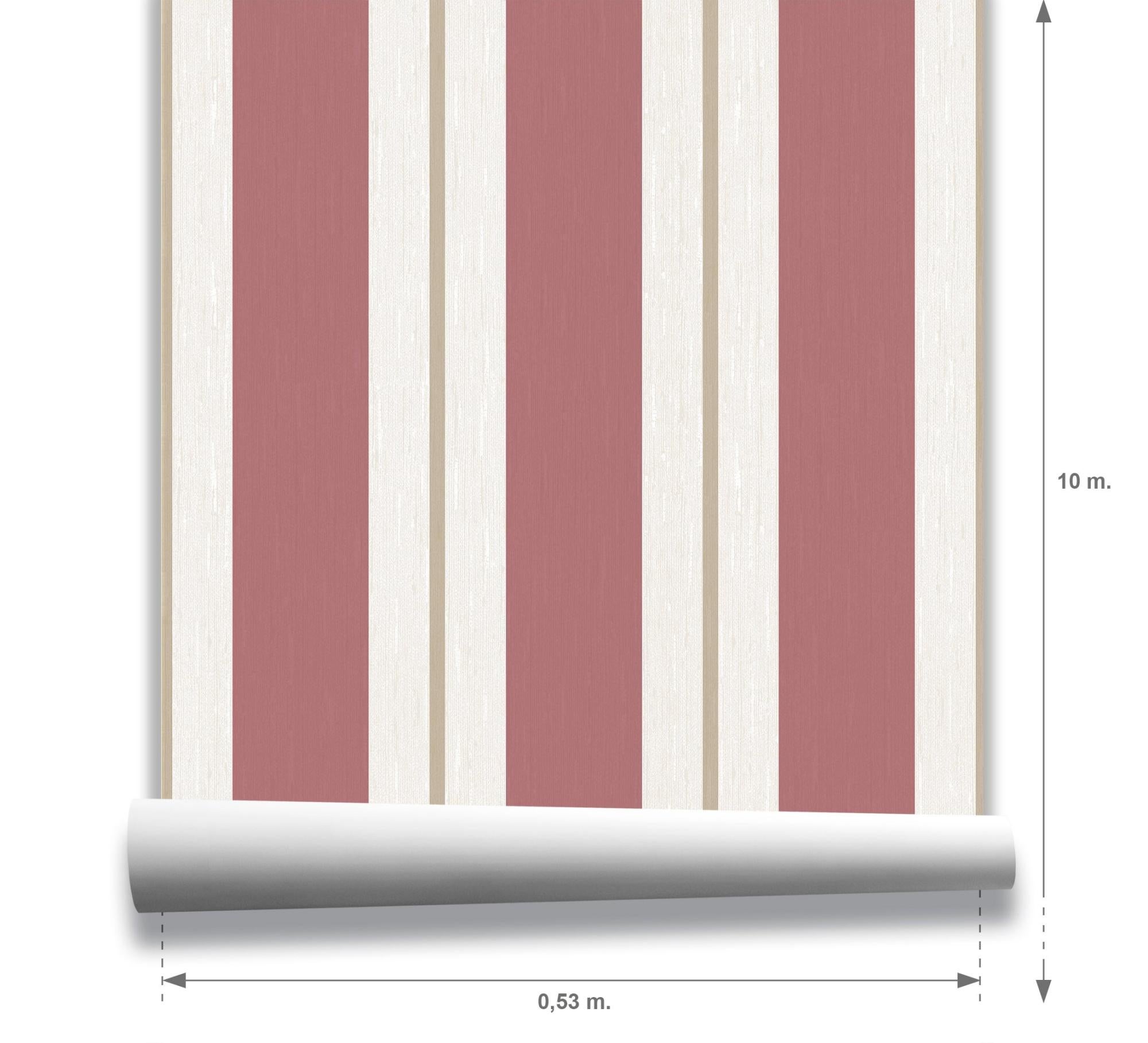Papel pintado aspecto texturizado geométrico Tnt 4006-6 Silk Stripe ...