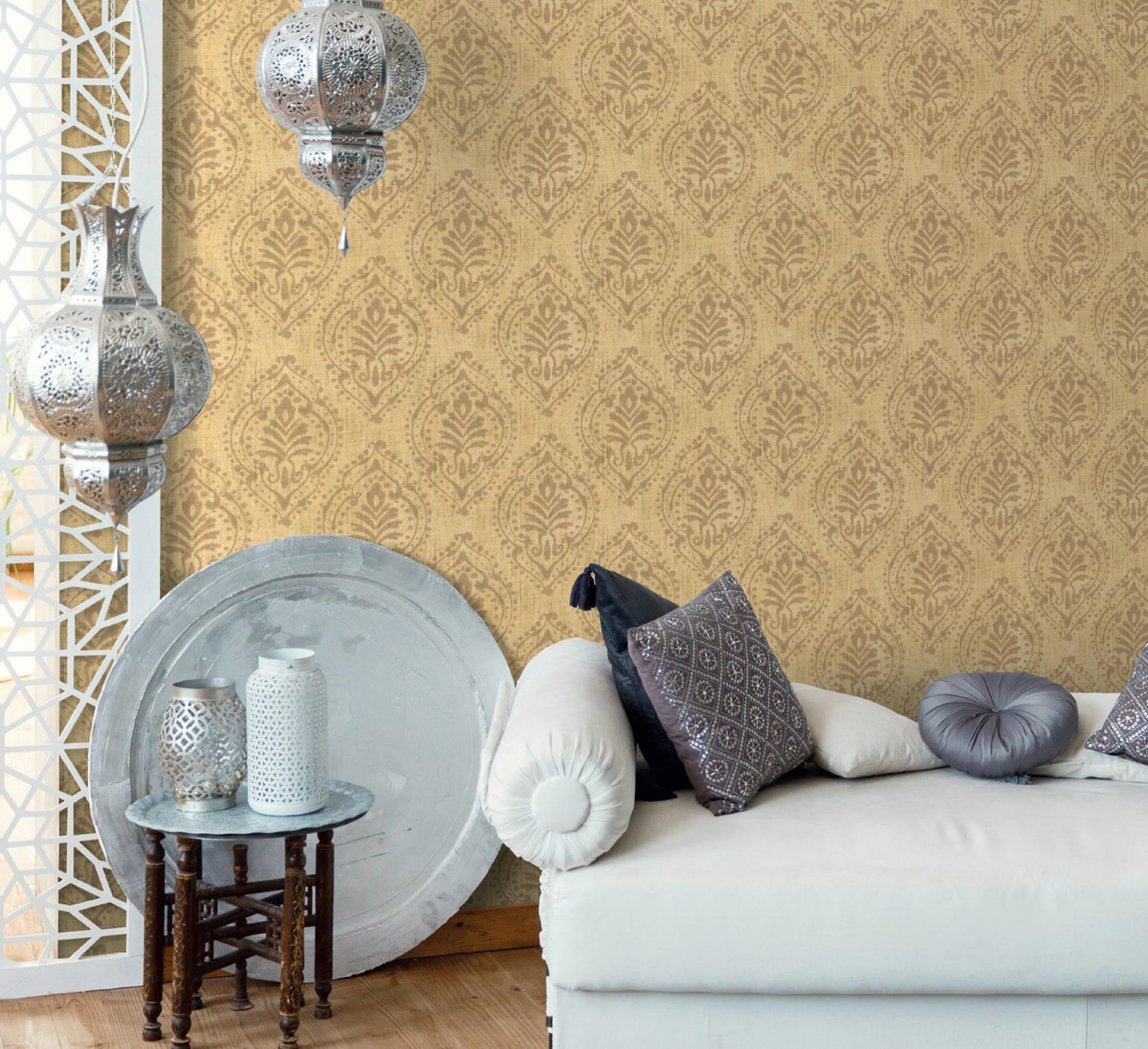 Papel pintado tnt eco 1804-4 thalassa amarillo - Elmandela