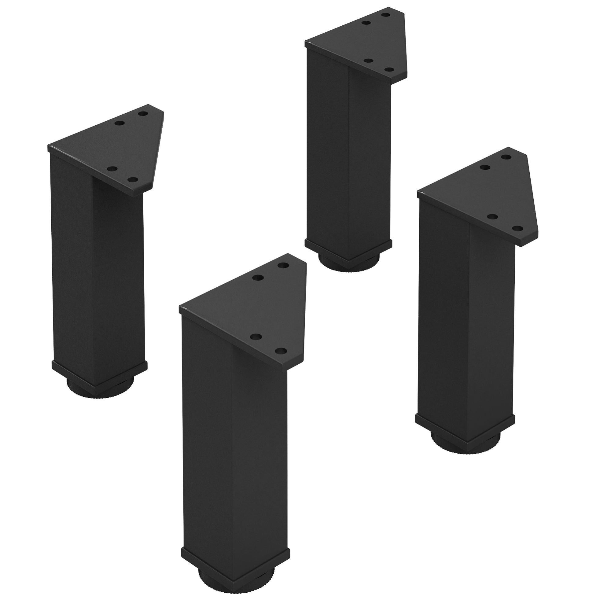 Pata mueble baño Madrid negro acabado metálico | Leroy Merlin