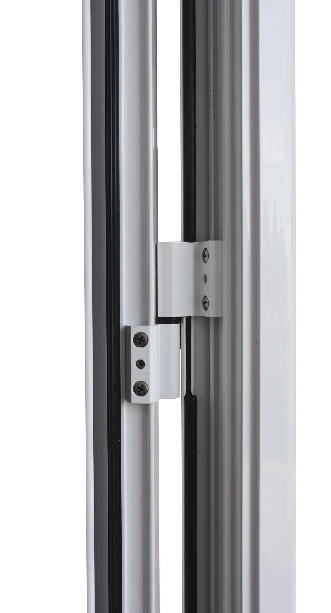 Balconera aluminio ARTENS practicable con rejilla 80x210cm | Leroy Merlin