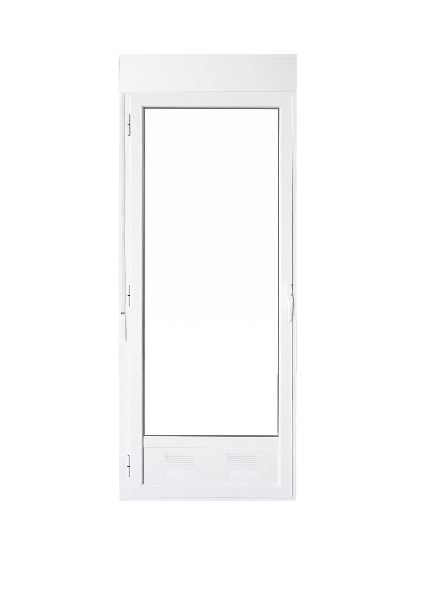 Balconera aluminio ARTENS con persiana y rejilla 80x229cm | Leroy Merlin