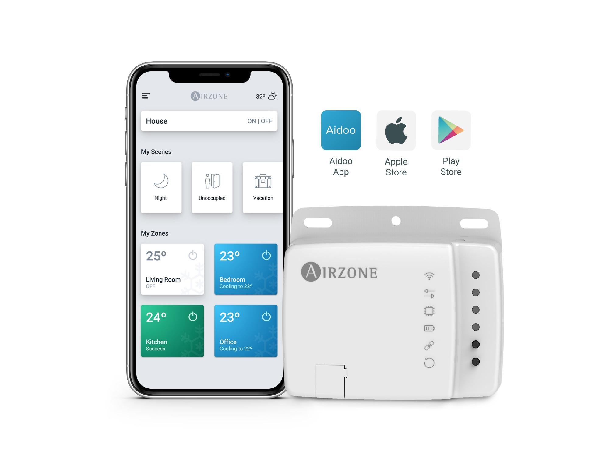 Control domótico WiFi AIRZONE Aidoo DAIKIN | Leroy Merlin