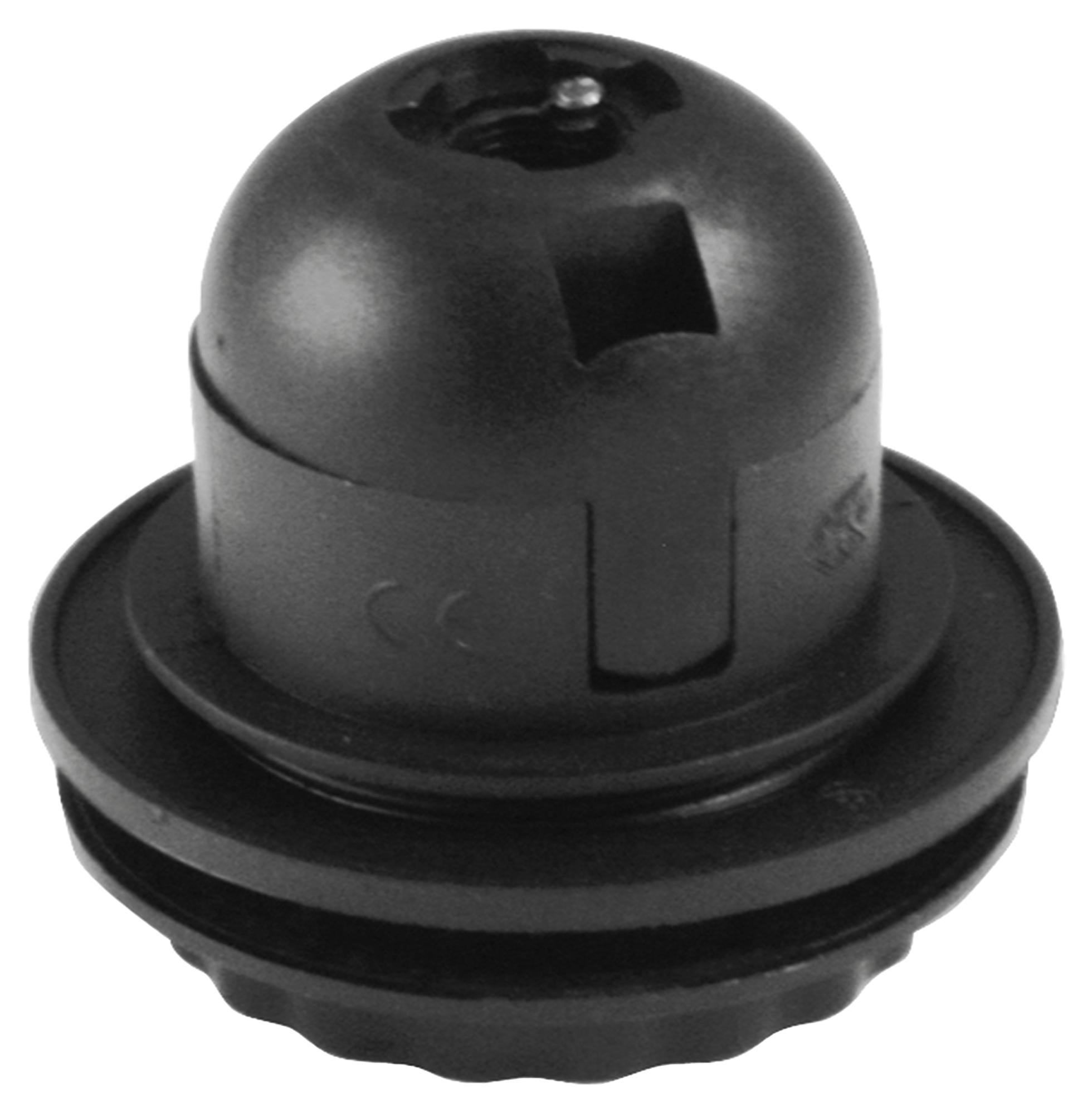 Casquillo e-27 con soporte negro | Leroy Merlin