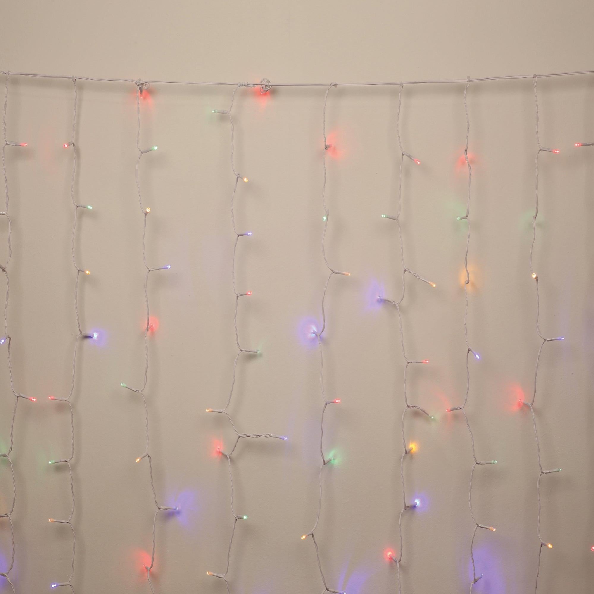 Cortina de luces 600 LED 2x3 m multicolor | Leroy Merlin
