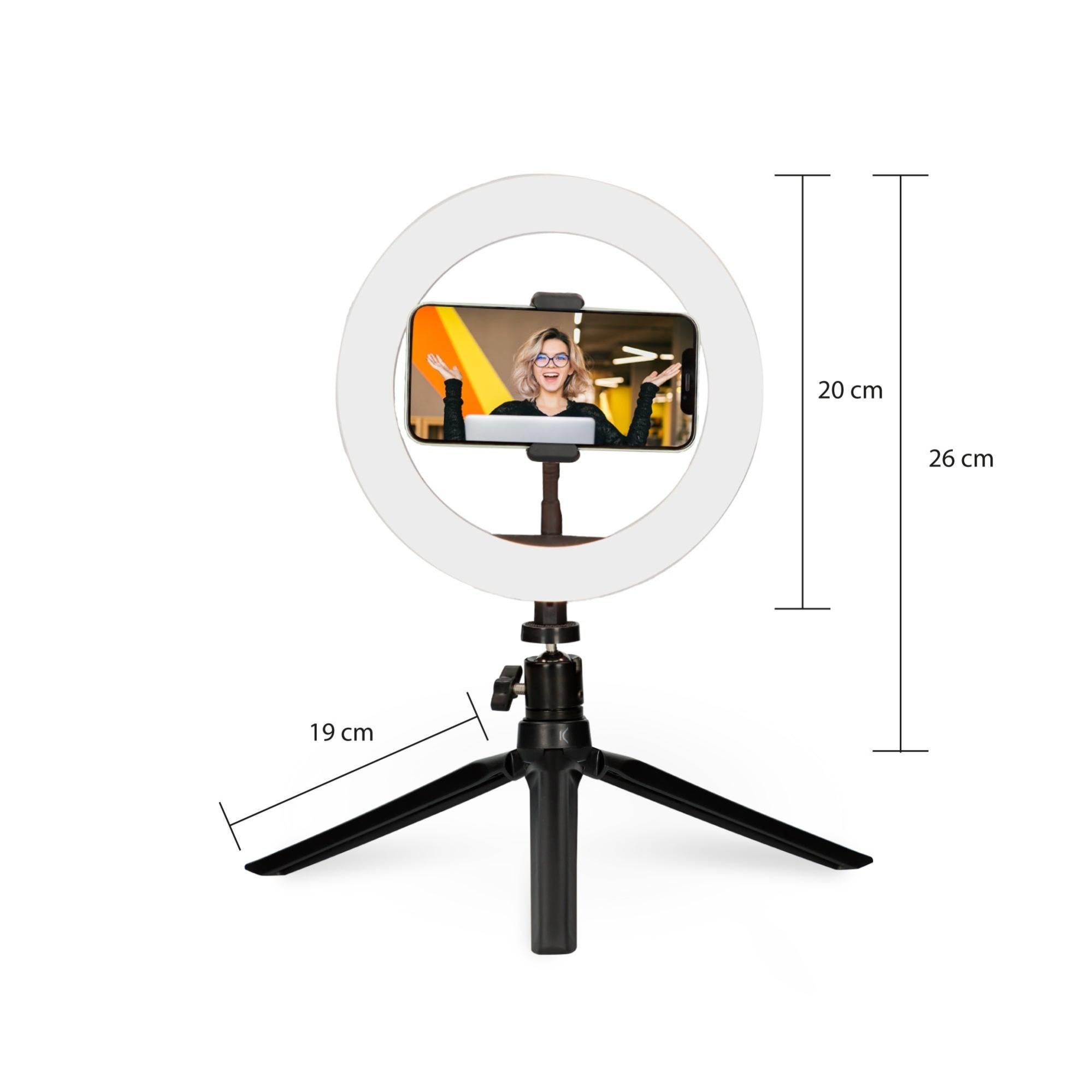 Aro selfie tripode con luz 10w | Leroy Merlin