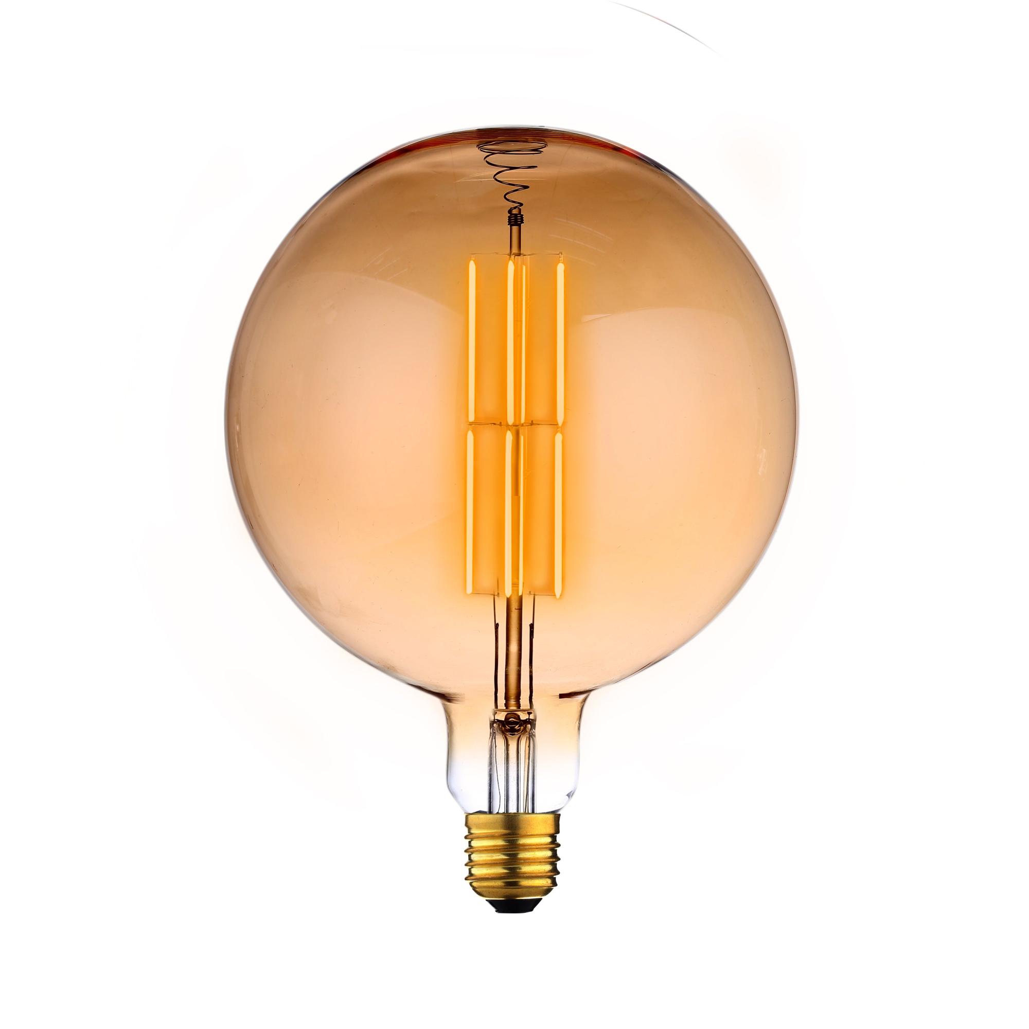 Bombilla LED filamento G200 E27 2700k ambar 1400lm dimmable | Leroy Merlin