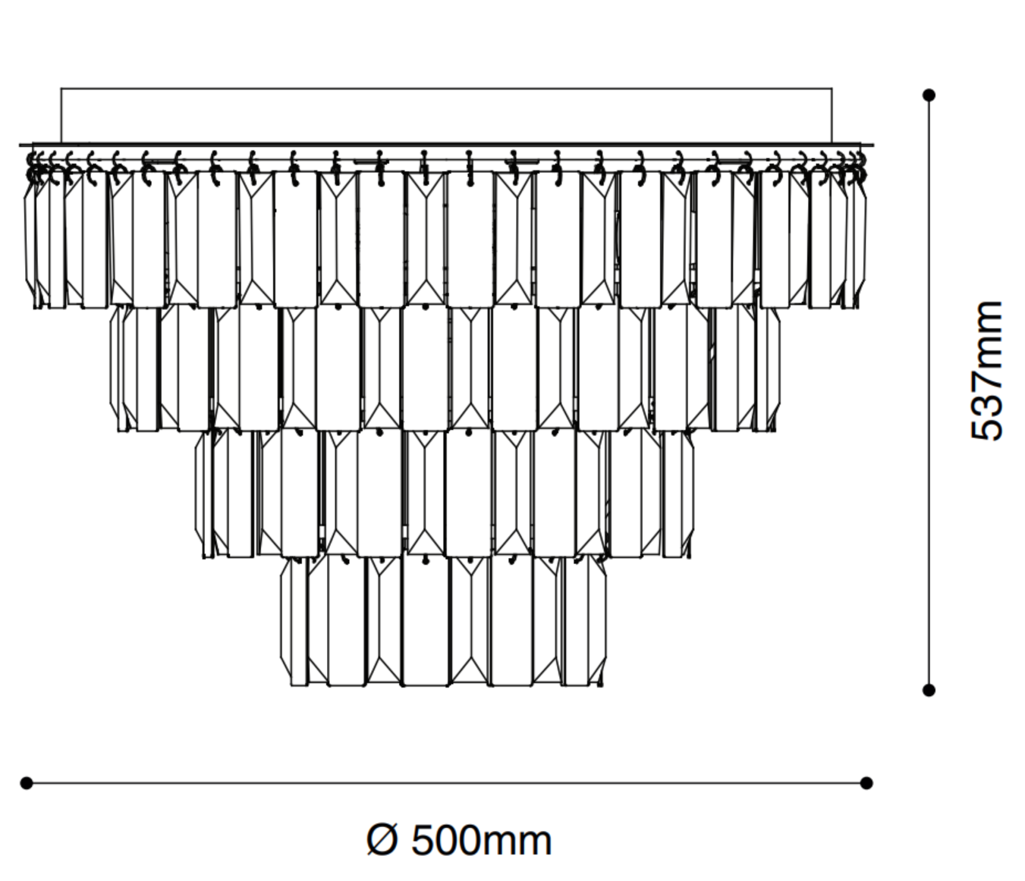 Plafón EGLO Erseka 7 luces E14 Latón/Cristal | Leroy Merlin