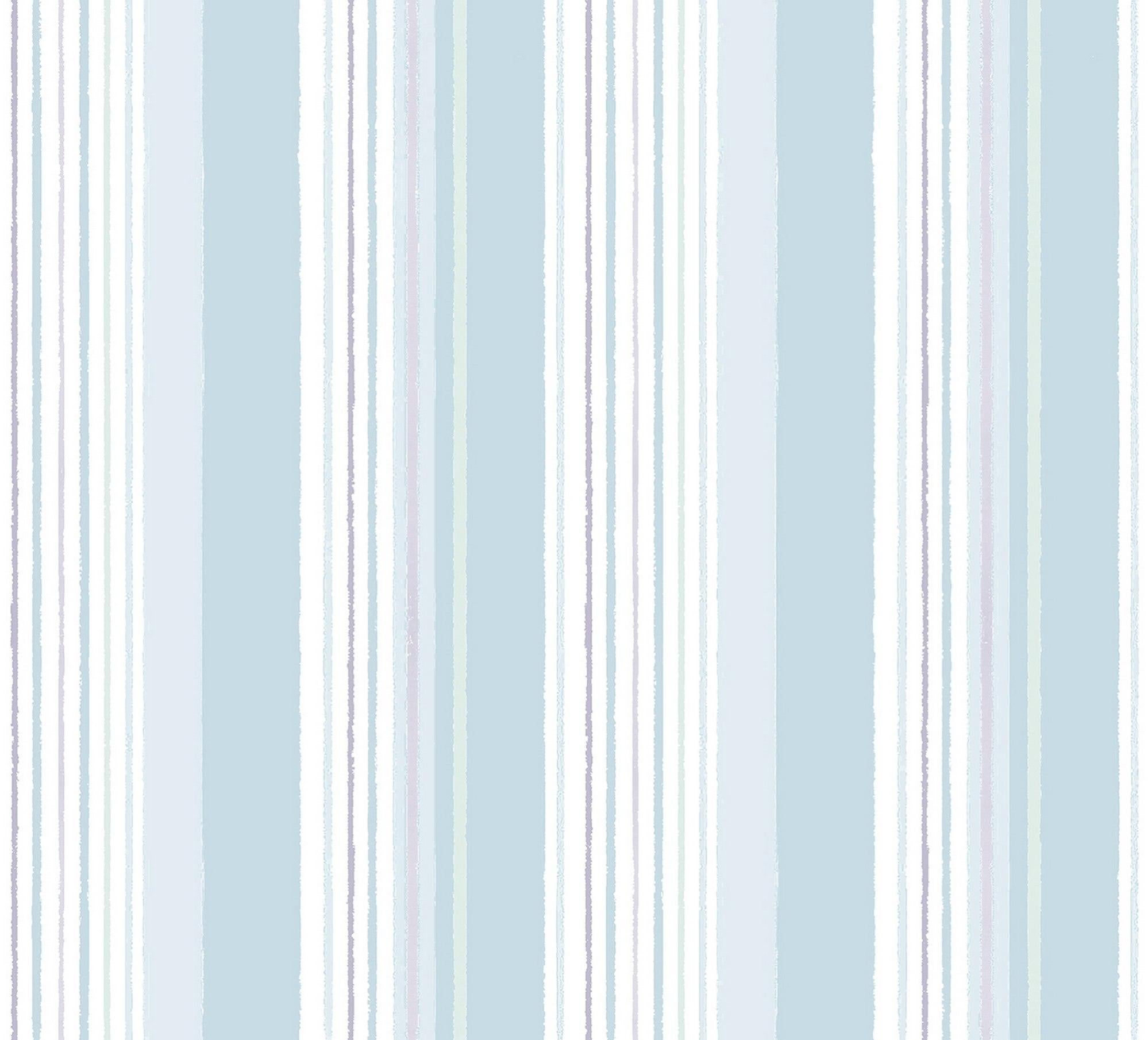 Papel pintado vinílico geométrico Rayas azul | Leroy Merlin