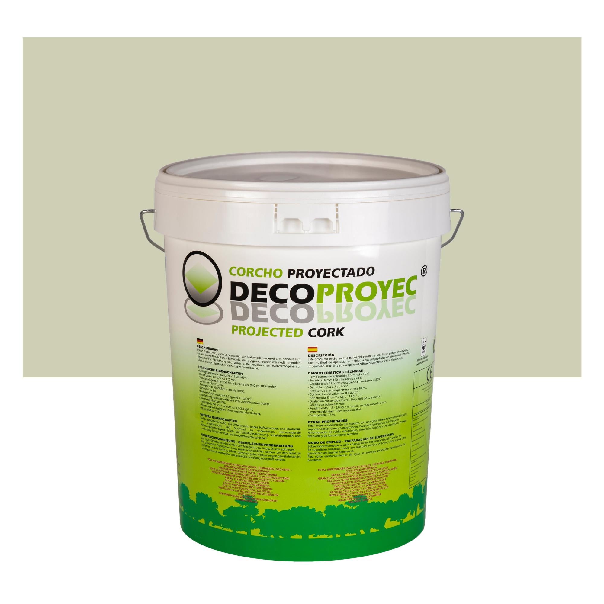 Corcho proyectado DECOPROYEC 12KG verdiblanco | Leroy Merlin