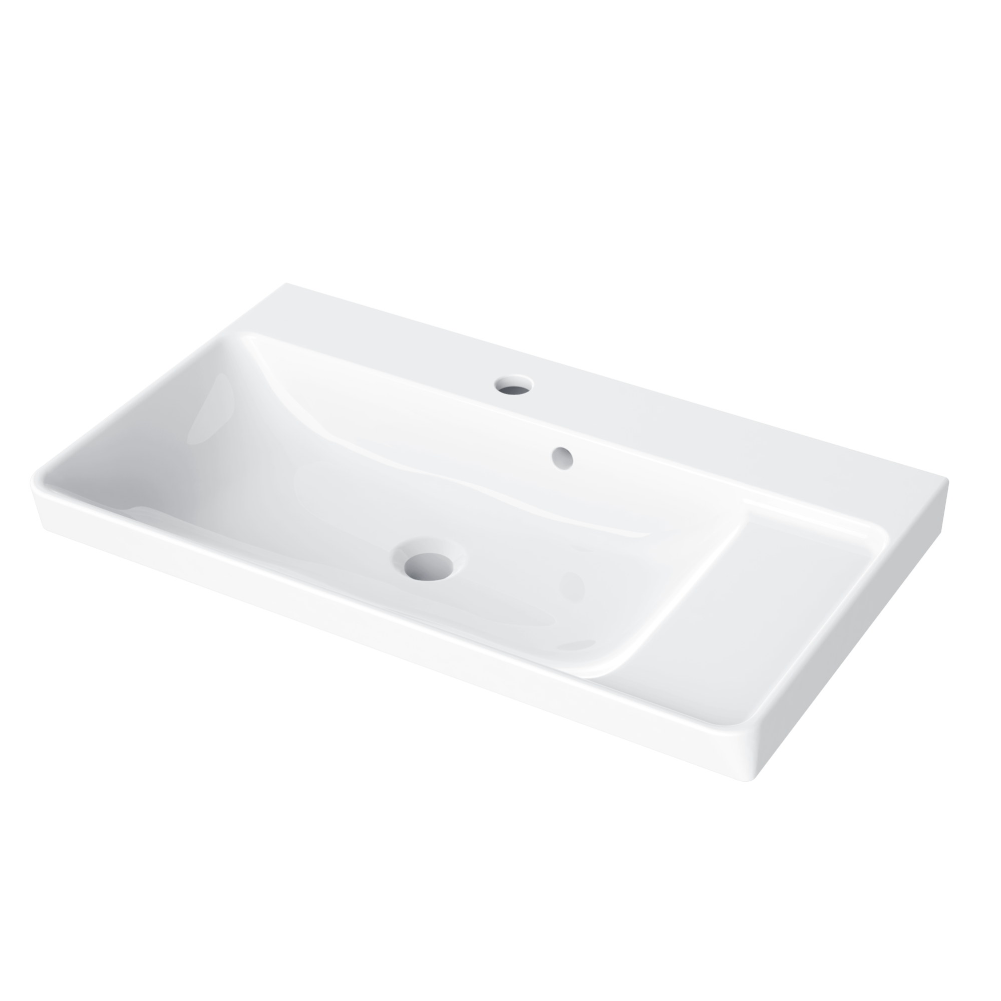 Lavabo Easy blanco 71.4x15.5x42.4 cm | Leroy Merlin