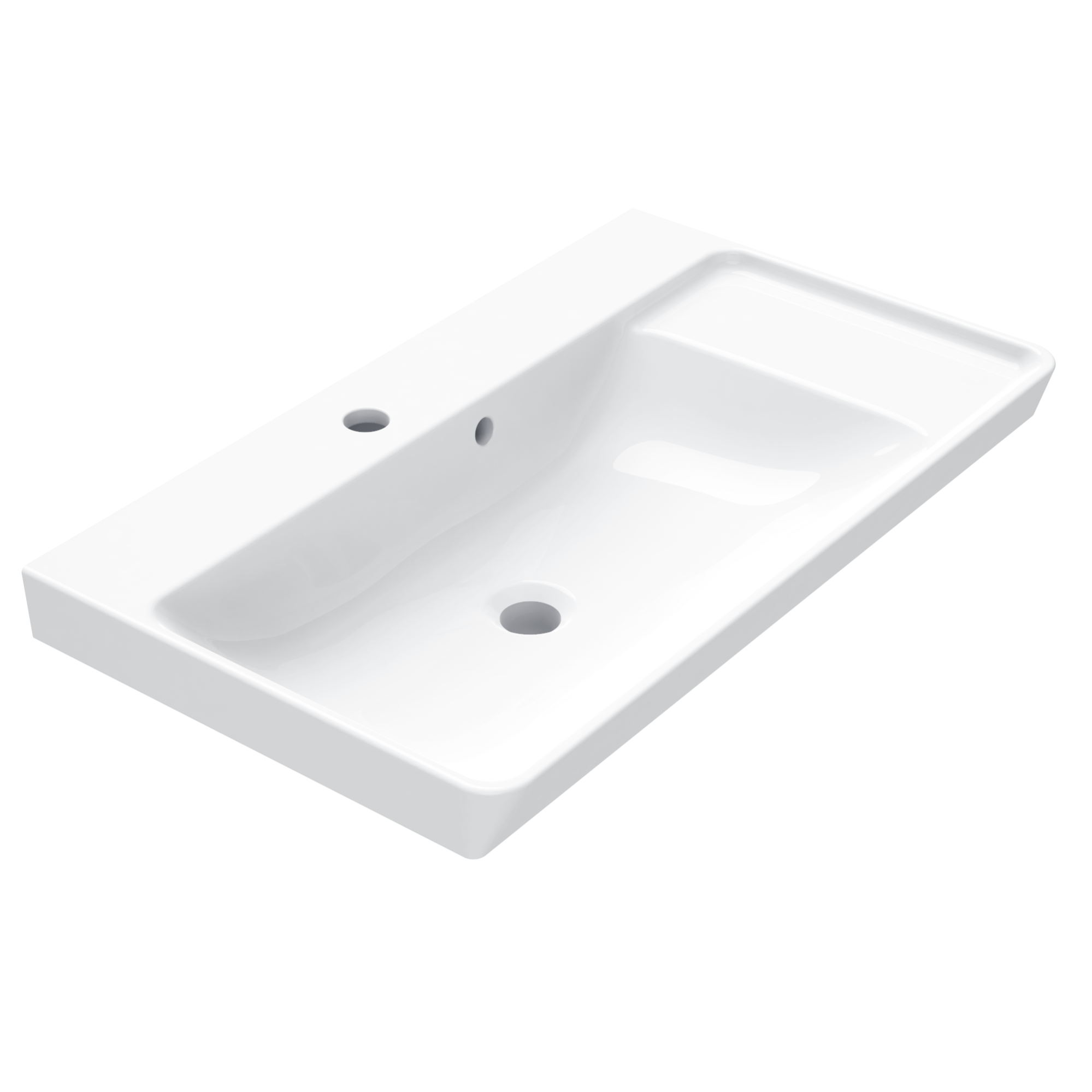 Lavabo Easy blanco 71.4x15.5x42.4 cm | Leroy Merlin