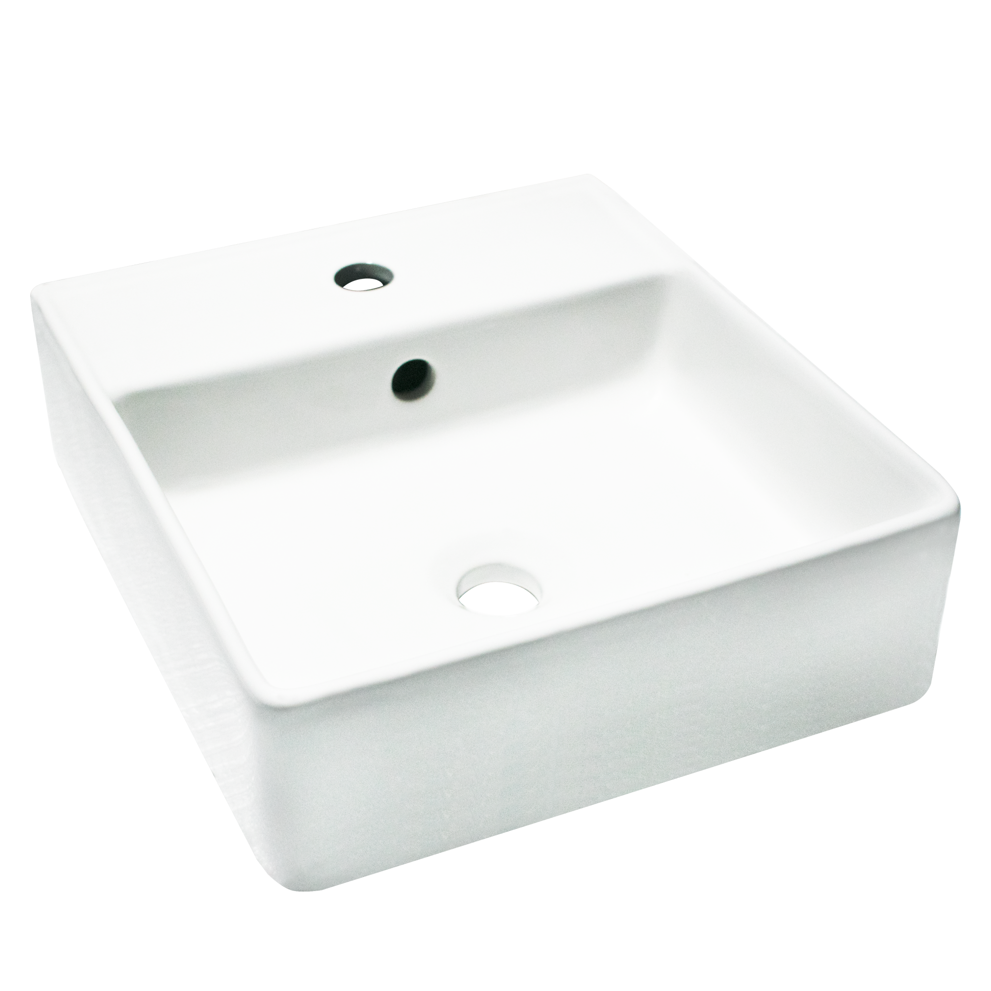 Lavabo Square blanco 37x12x41.5 cm | Leroy Merlin