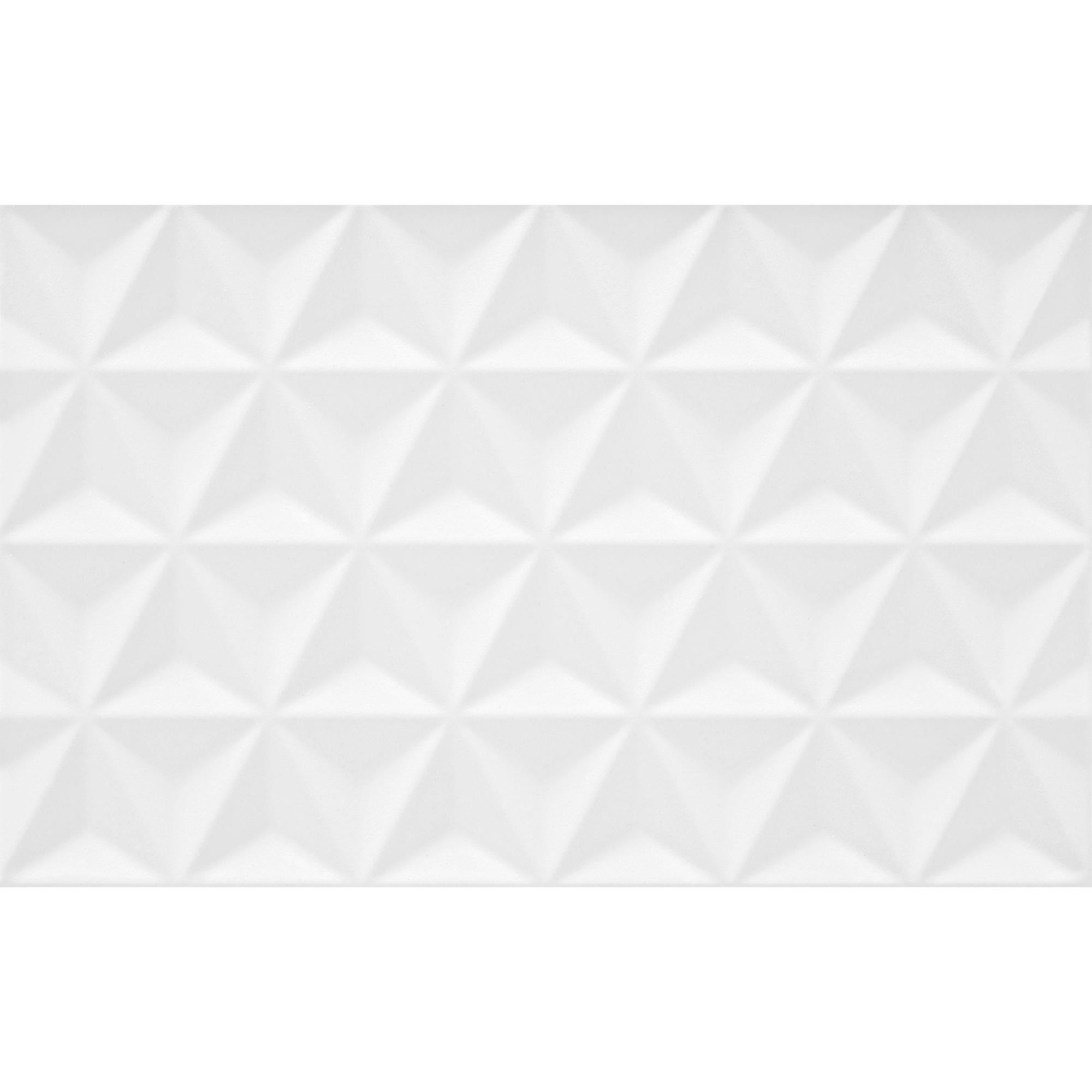 Azulejo efecto relieve blanco mate 25x40 cm Frosty ARTENS | Leroy Merlin