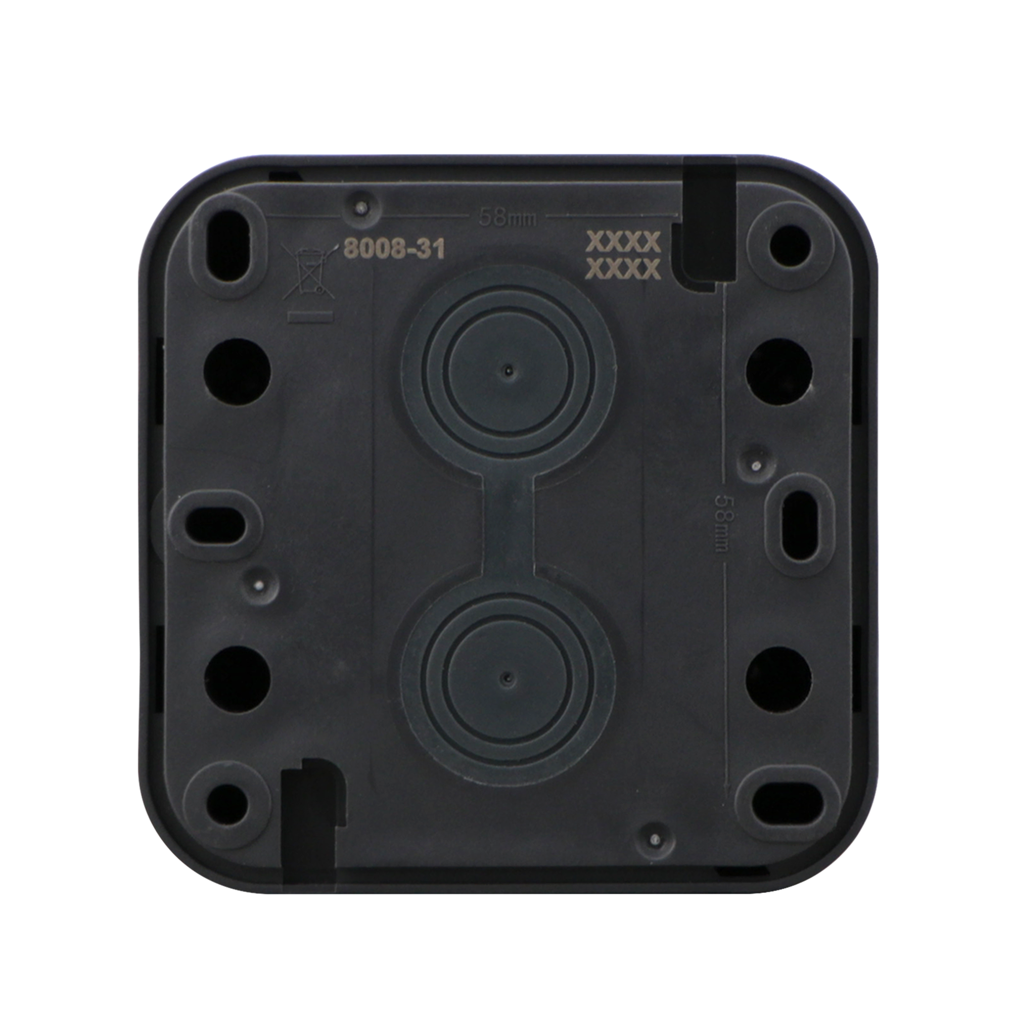 Interruptor LEXMAN Trail IP55 color antracita | Leroy Merlin