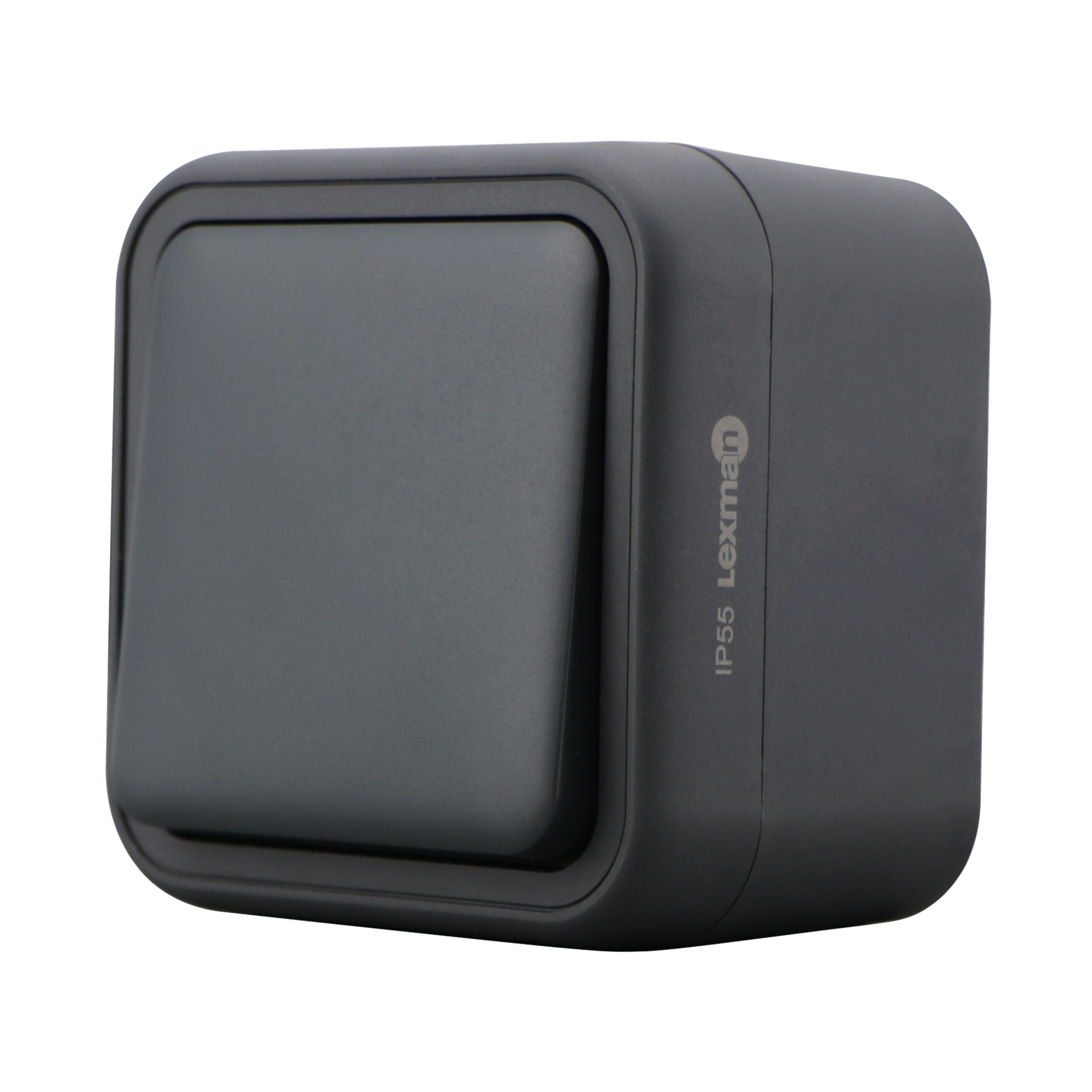 Interruptor LEXMAN Trail IP55 color antracita | Leroy Merlin