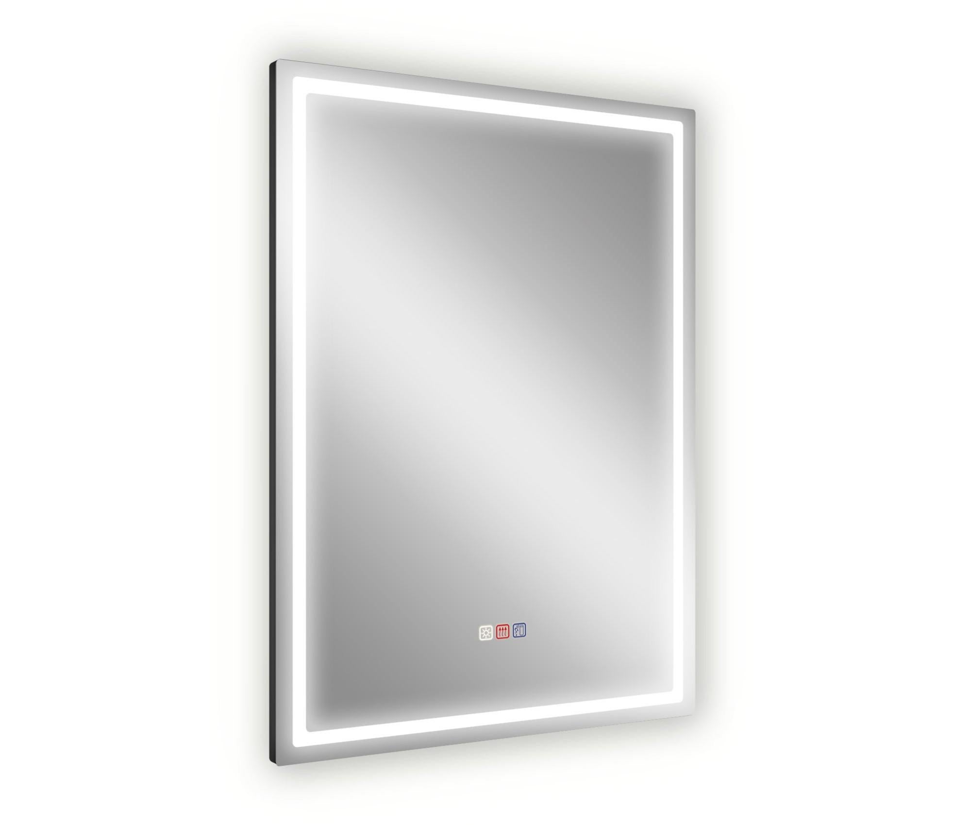 Espejo de baño con luz LED Slim antivaho 80x60 cm | Leroy Merlin