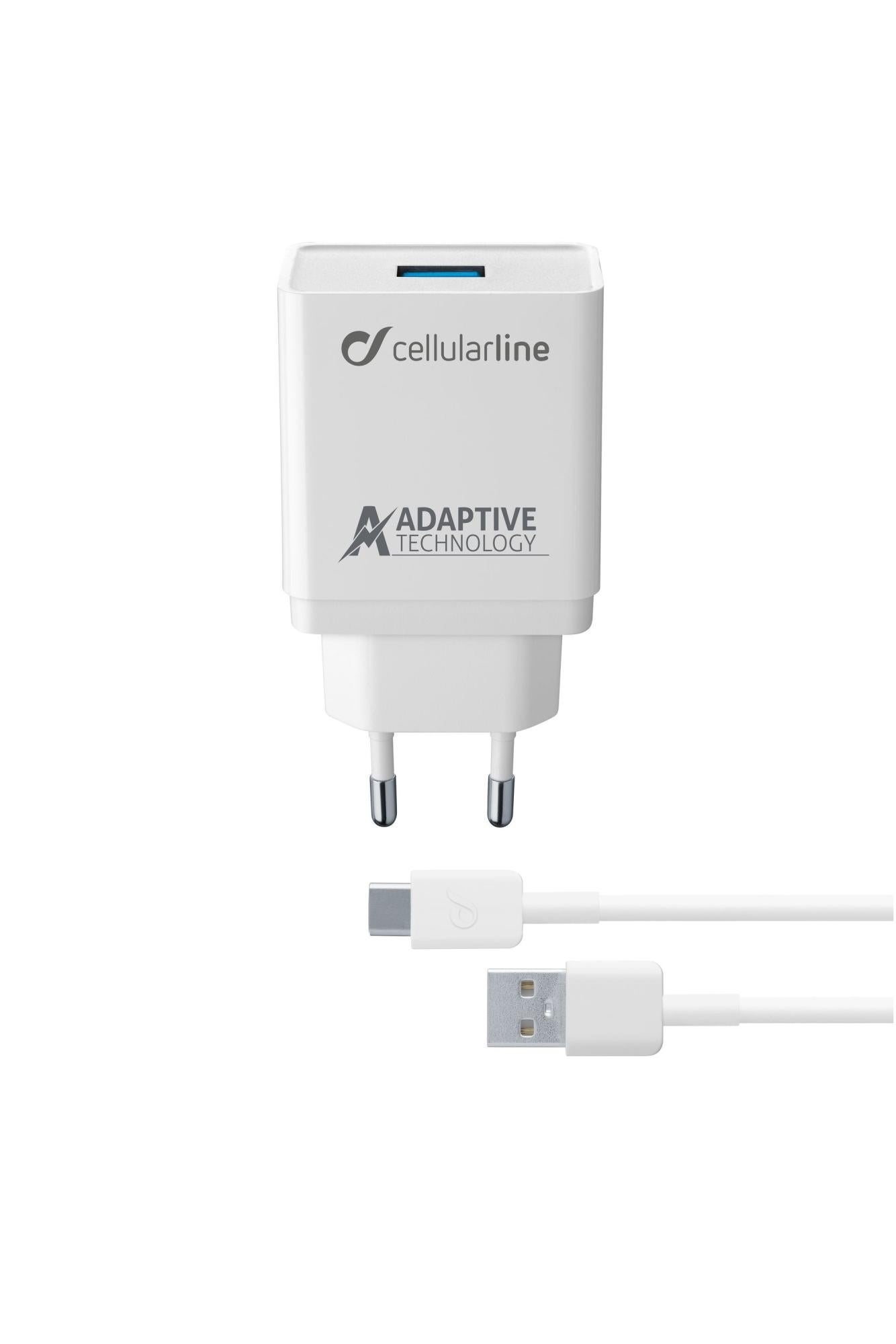 Cargador cable tipo c 15w cellular blanco | Leroy Merlin