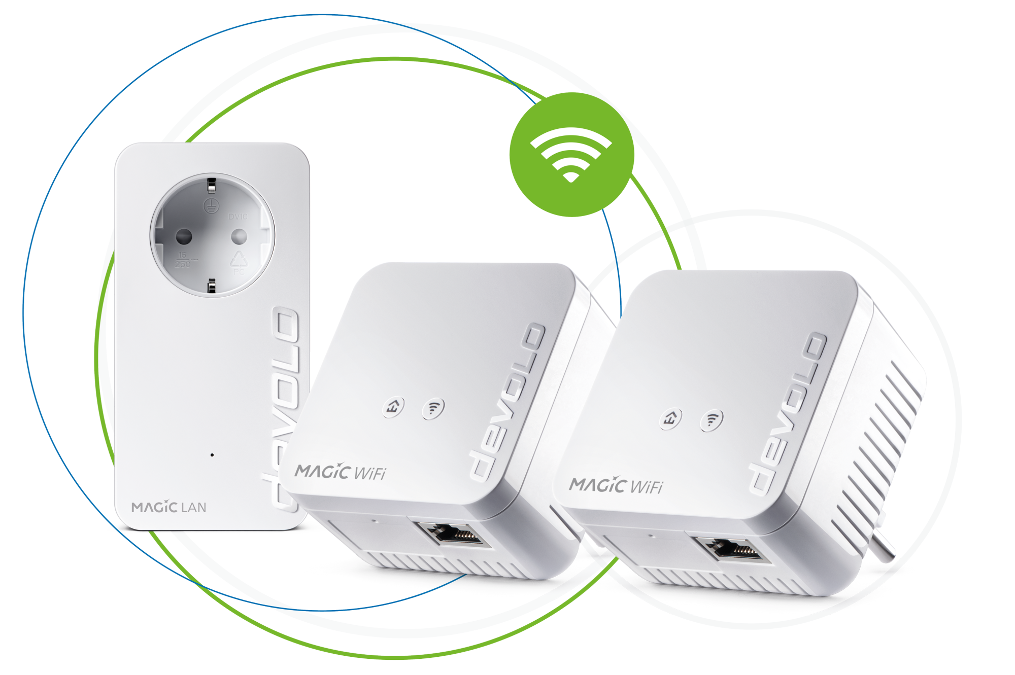 Kit adaptador PLC DEVOLO Magic Mini 3 adaptadores 1200 mbps | Leroy Merlin