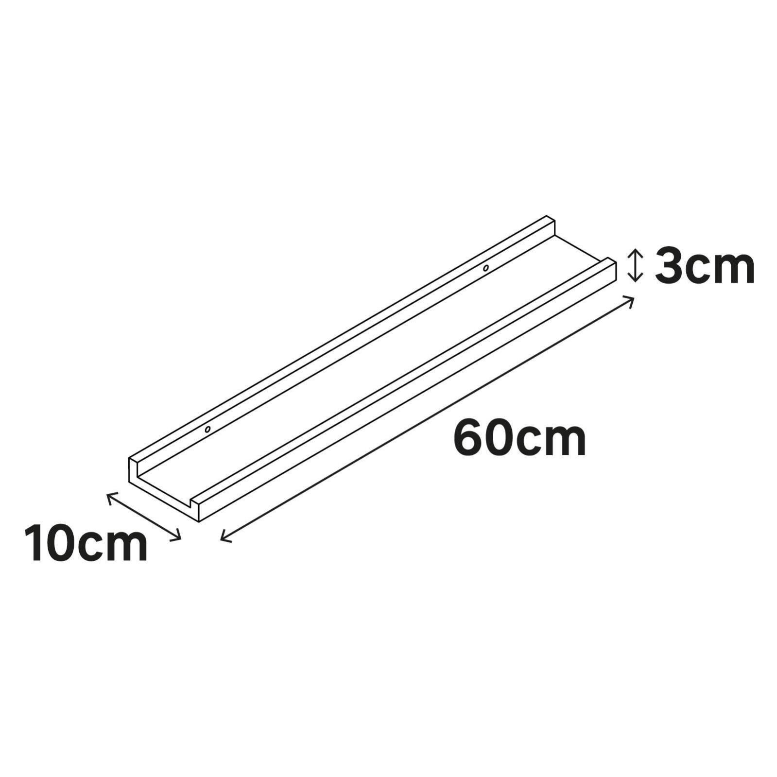 Estante para cuadros SPACEO color negro de 60X10 30MM | Leroy Merlin