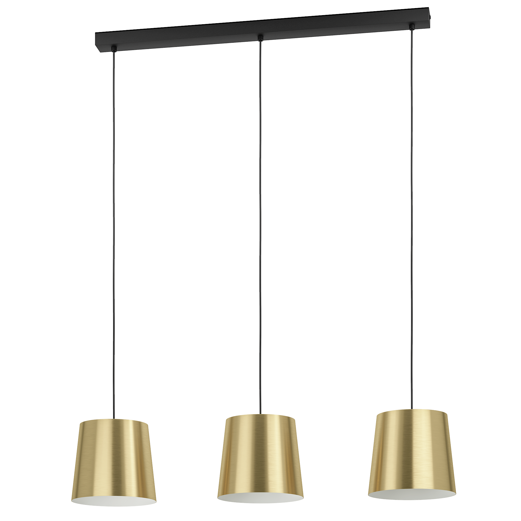 Lámpara de techo Krela INSPIRE negra 3 luces E27 | Leroy Merlin