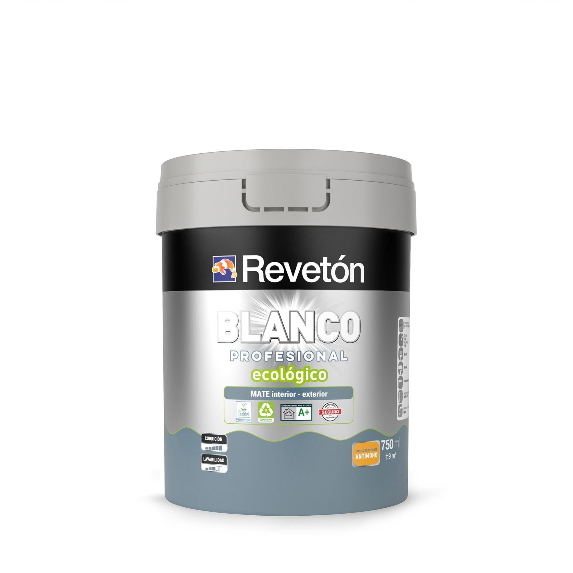 Pintura interior mate REVETON BLANCO PRO 0.75L 0530-r90b azul cielo ...
