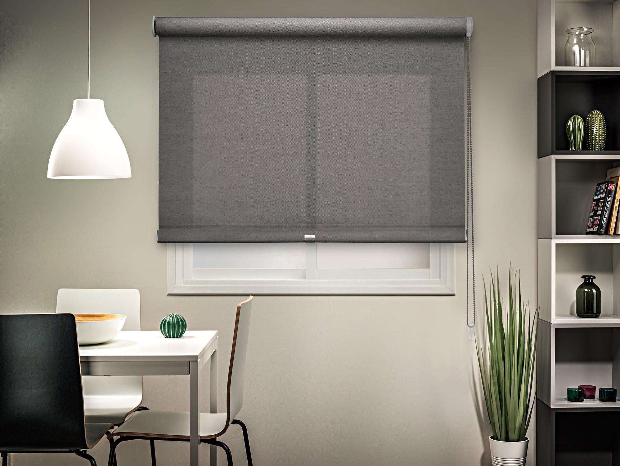 Estor enrollable screen Lino gris de 150x250cm | Leroy Merlin