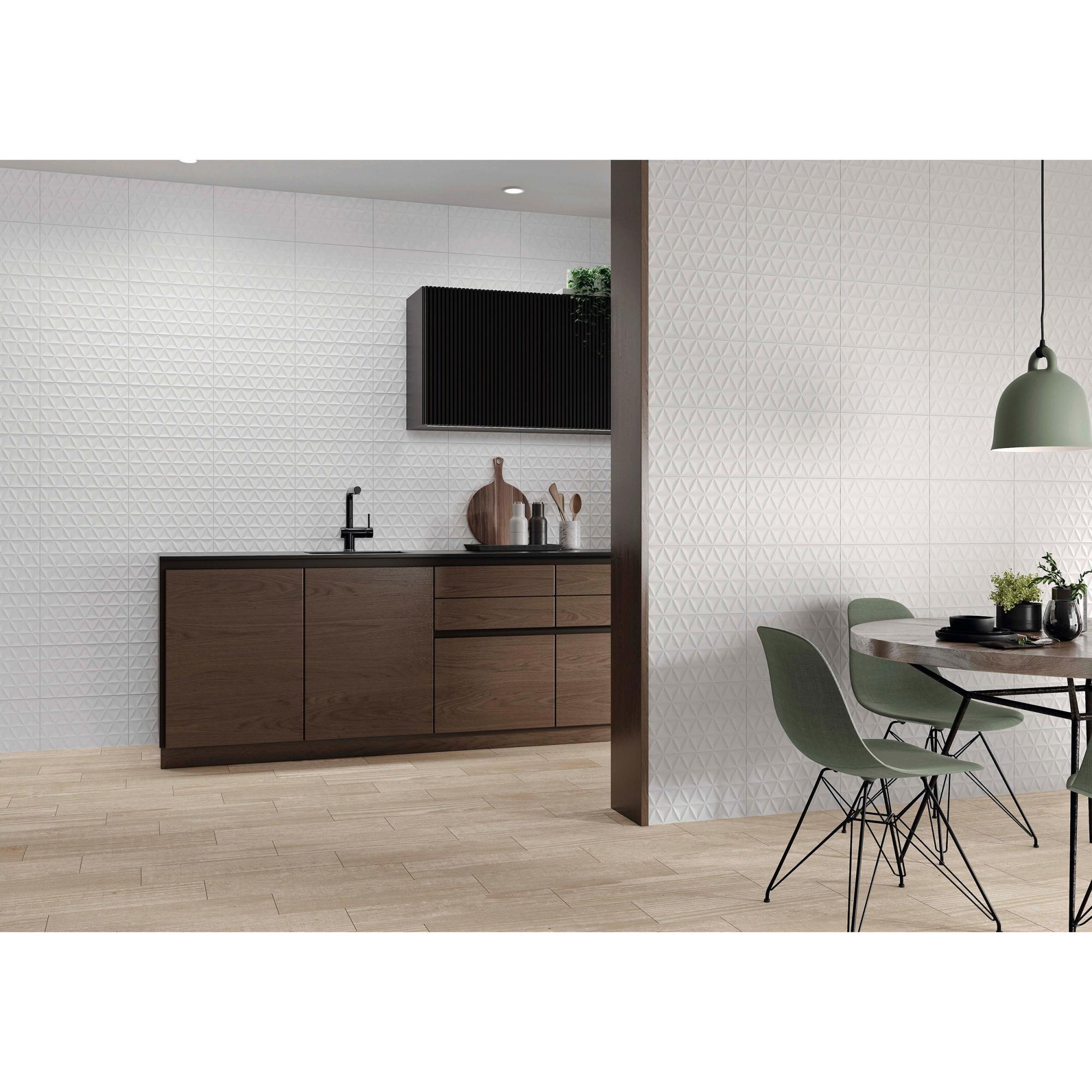 Suelo cerámico efecto madera taupe Baya 20.5x61.5 cm ARTENS | Leroy Merlin