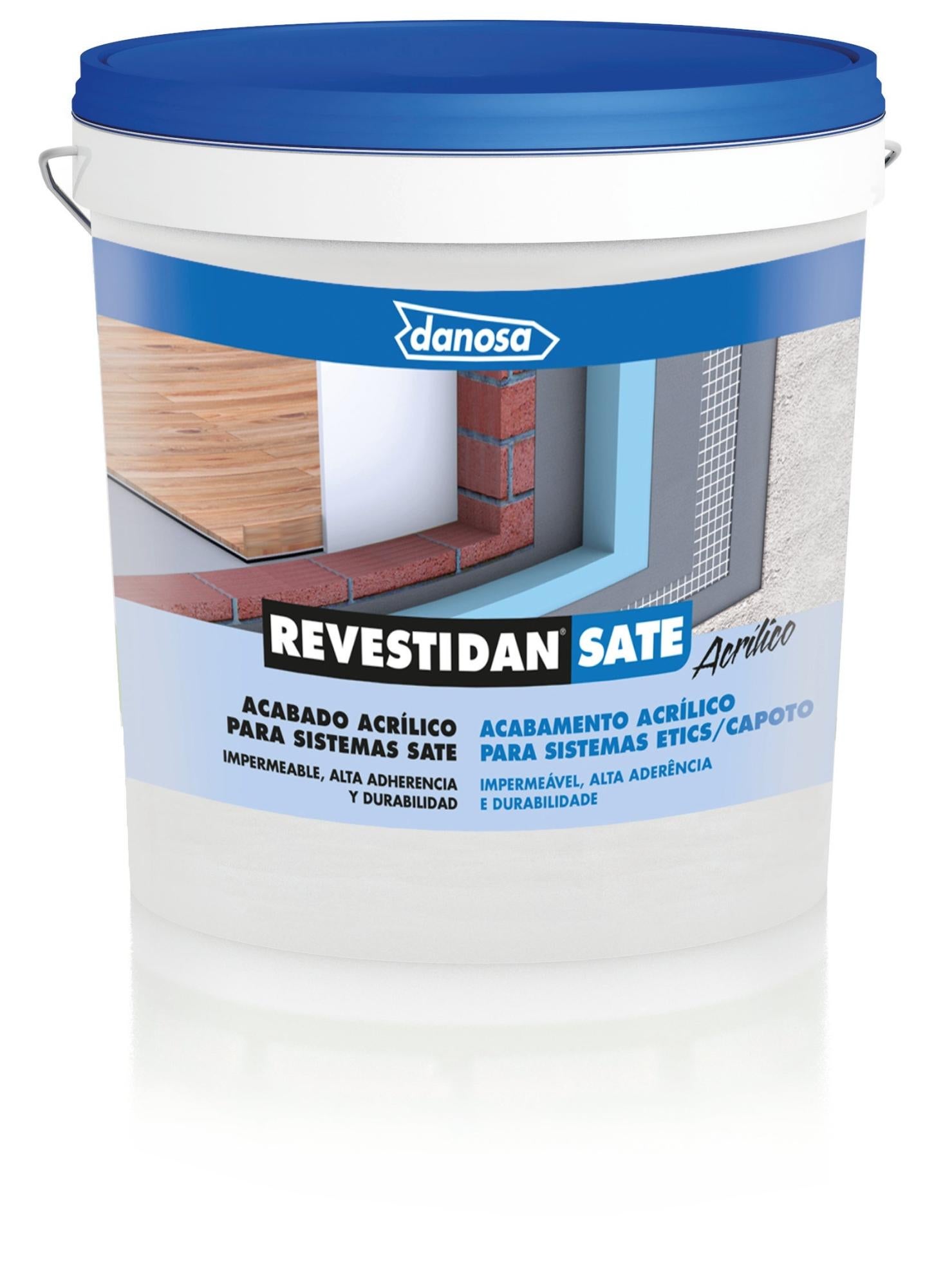 Revestidan sate acrílico sombra claro 25 kg | Leroy Merlin