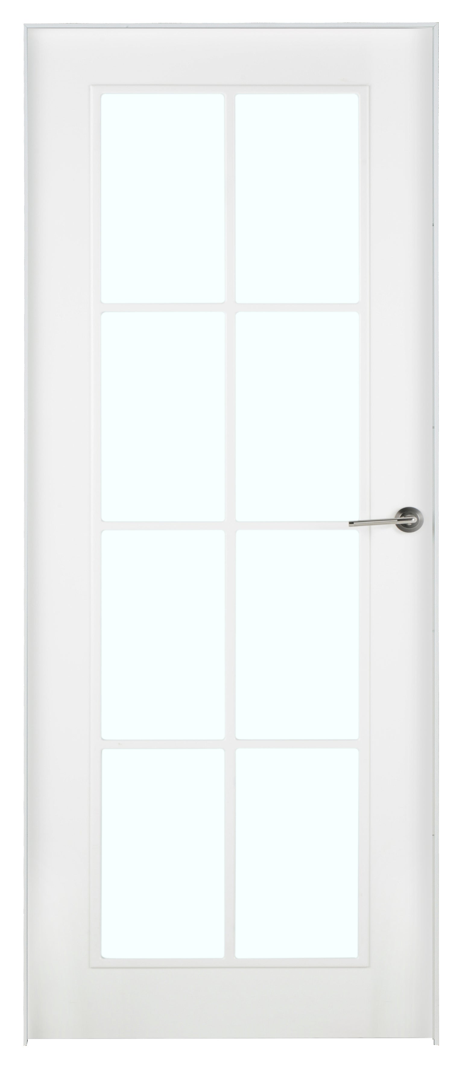 Conjunto puerta con cristal Marsella blanca de 92,5 izquierda + kit de ... Conjunto puerta con cristal Marsella blanca de 92,5 izquierda + kit de ...