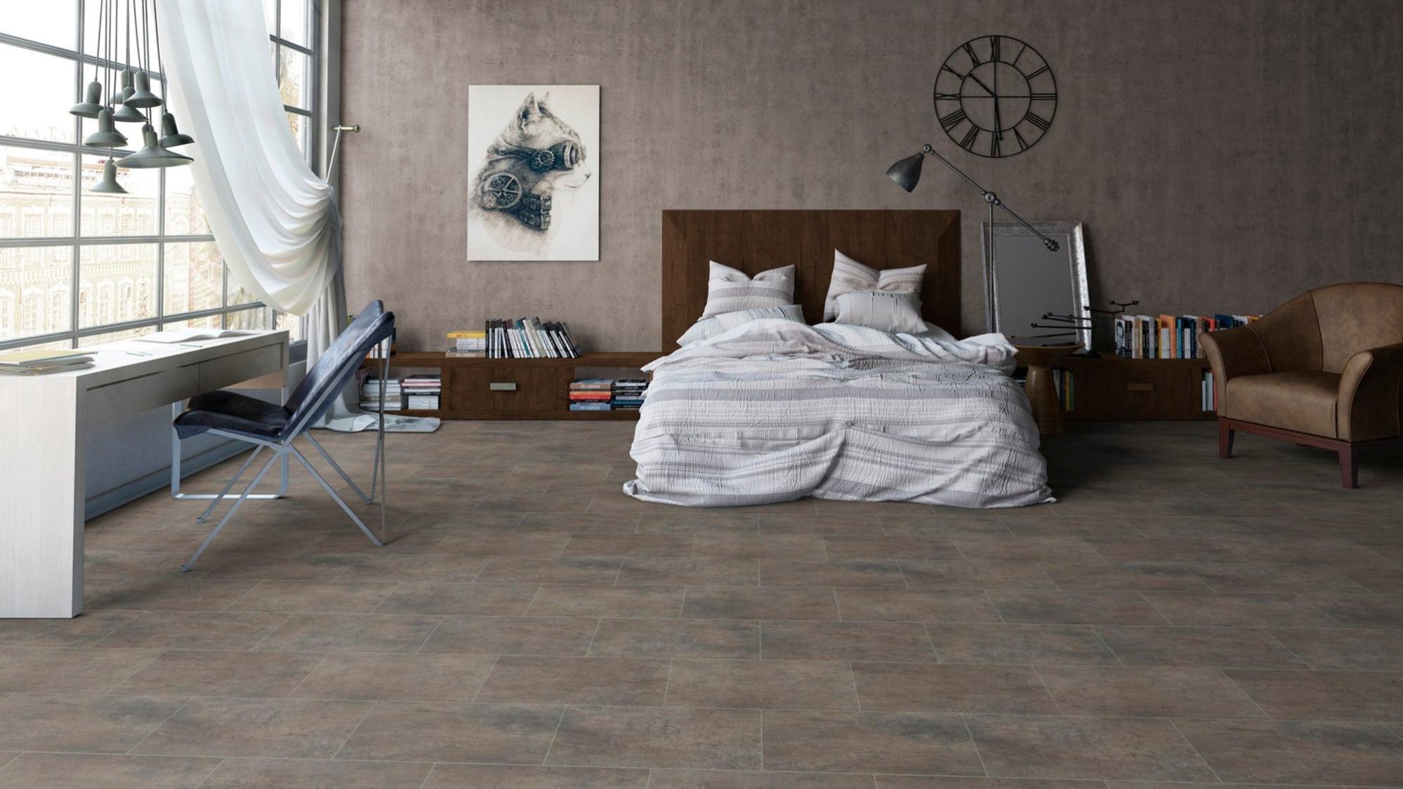 Suelo vinílico en rollo Medio Iconik camel 2 m | Leroy Merlin